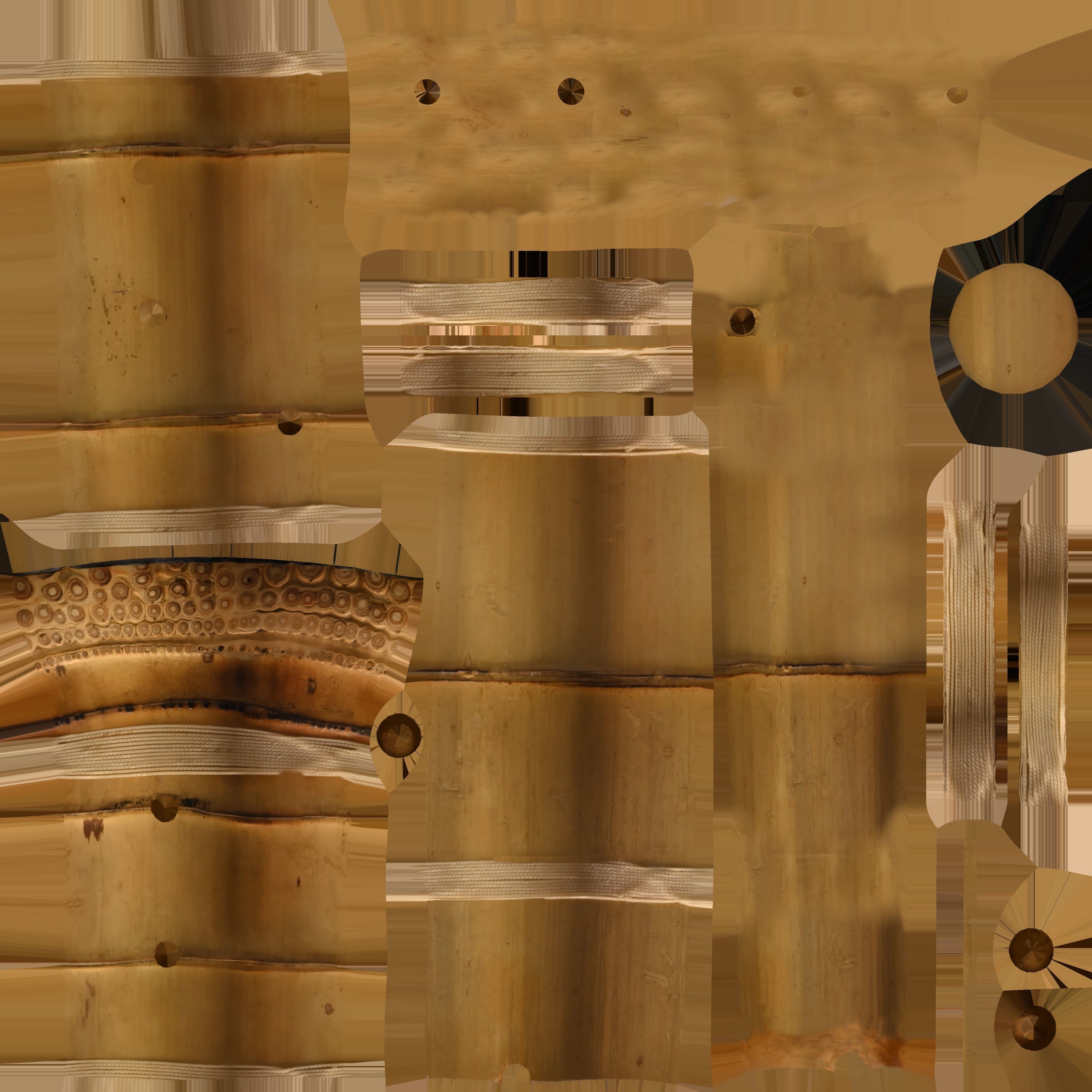 3D model Game Ready Korean Traditional Instrument Danso VR / AR / low ...