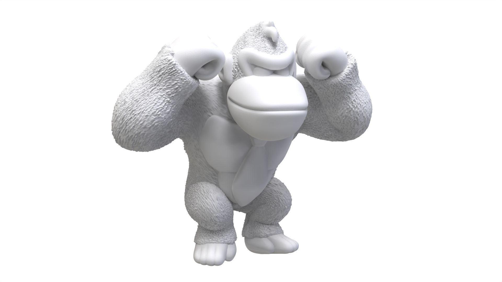 DONKEY KONG 3D MODEL POSE 1 3D print model 3D model 3D printable | CGTrader