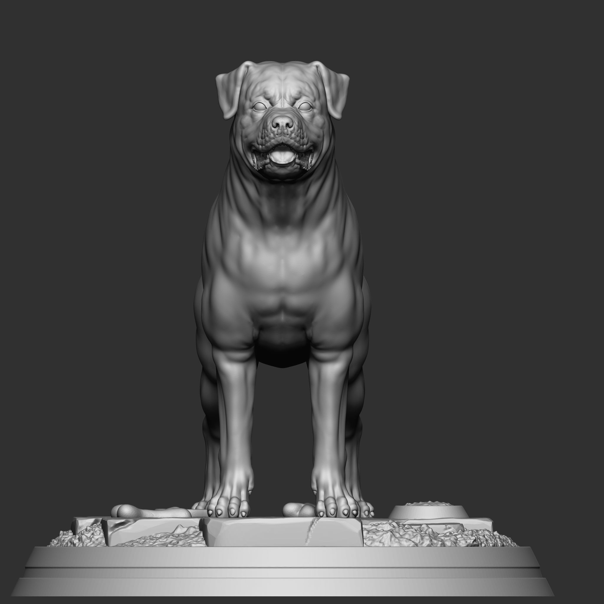 Rottweiler 3D model 3D printable | CGTrader