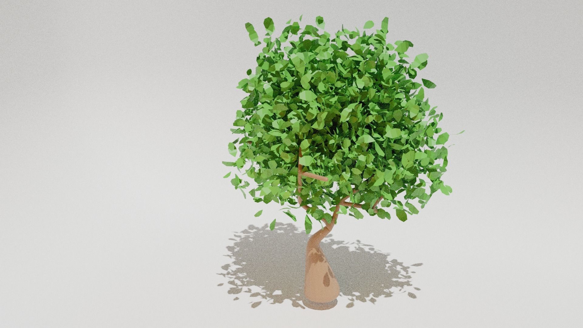 cute toon tree 3d model 3D model | CGTrader