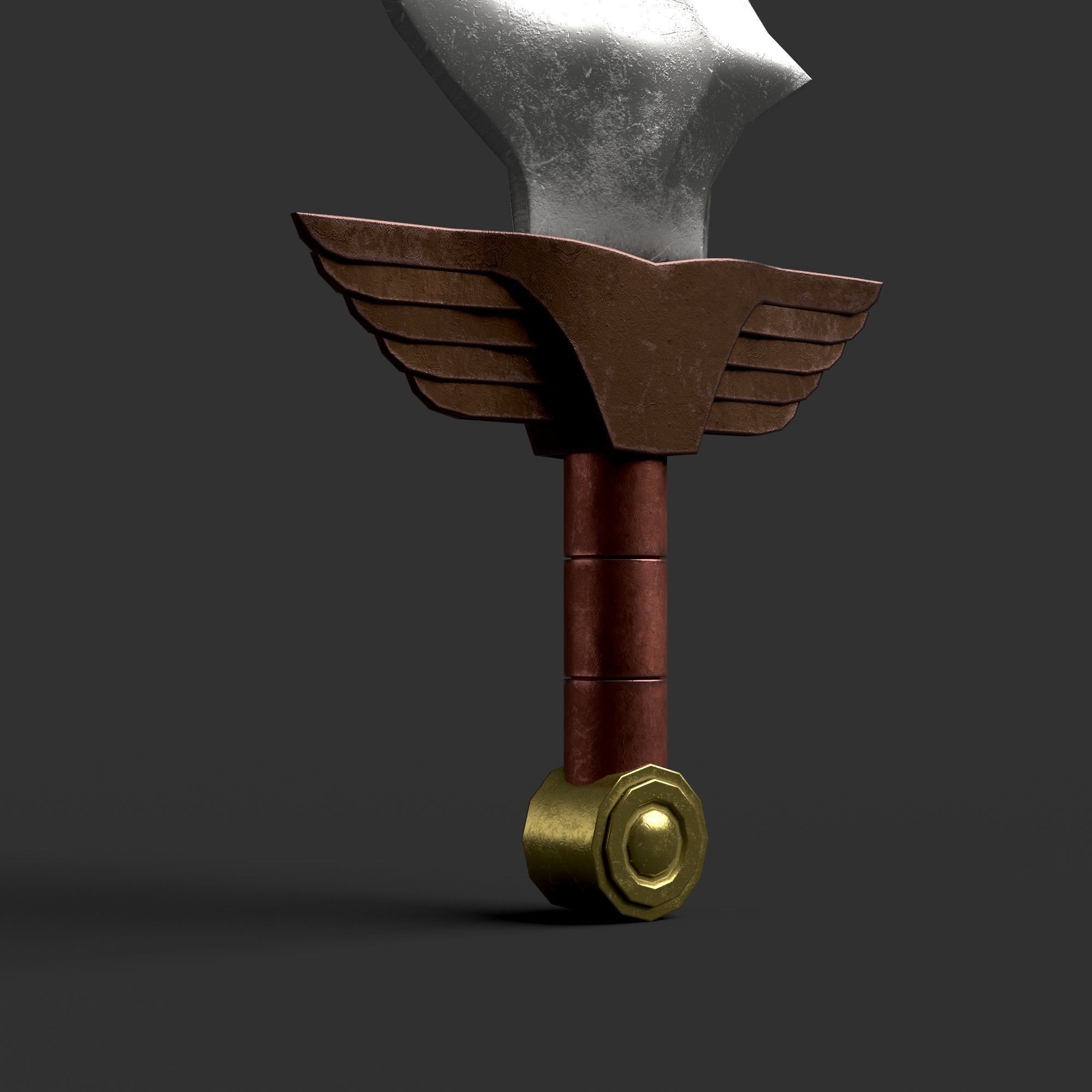 3D model Diablo Inspired Executioners Blade - One Handed VR / AR / low ...
