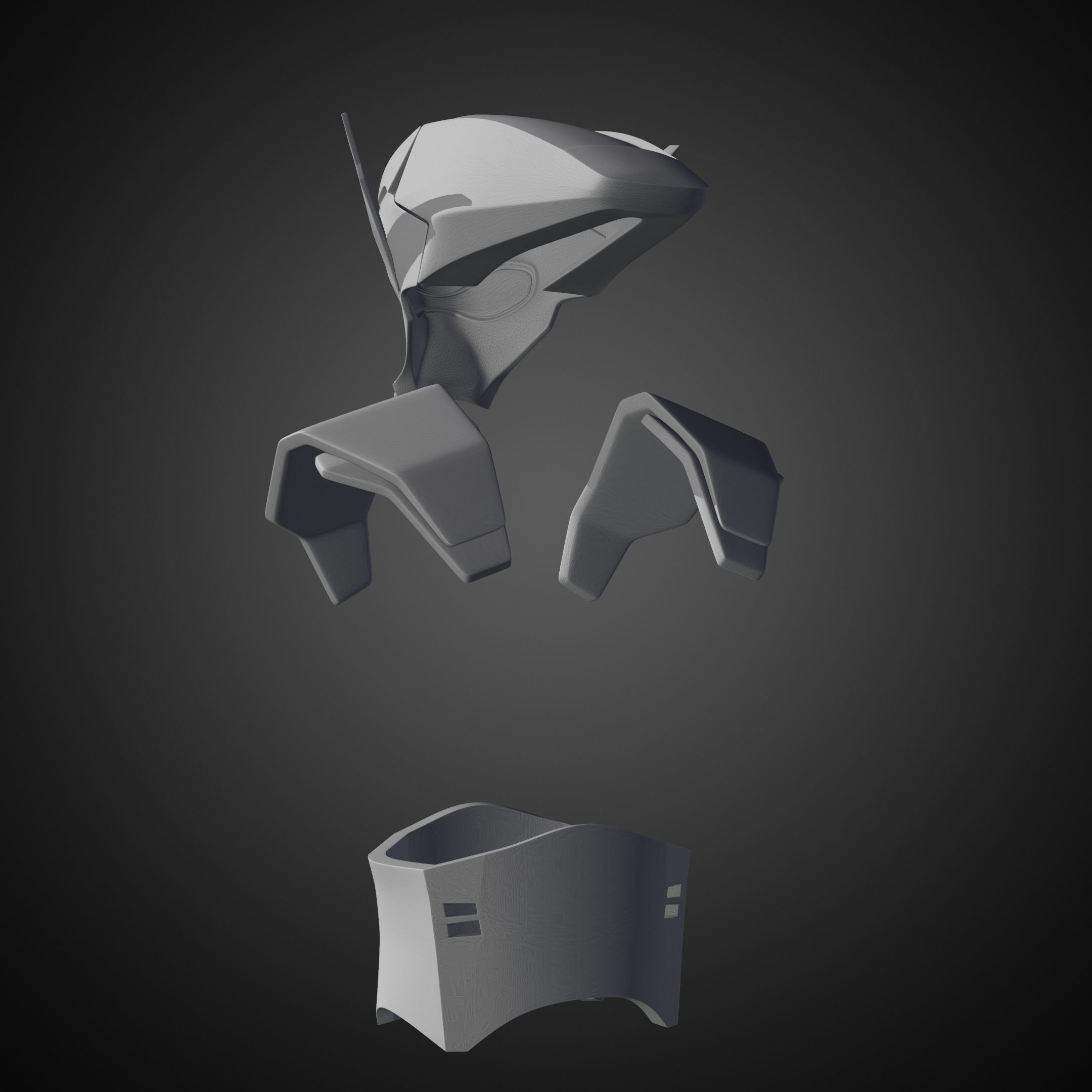 Star Wars Visions Am Armor and Helmet for Cosplay 3D print model 3D ...