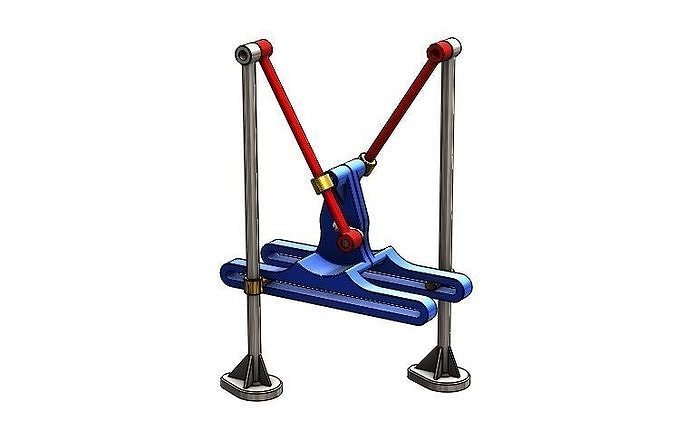 Straight Line - Walking Mechanism 3D model animated | CGTrader