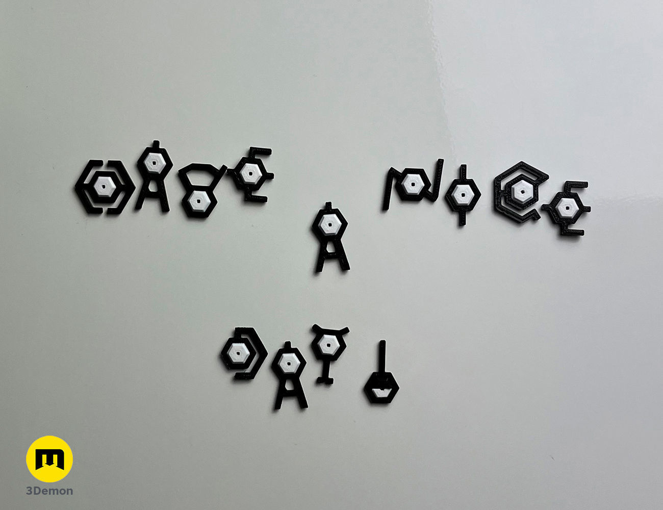 Unown Alphabet Low Poly Pokemon 3D model 3D printable | CGTrader