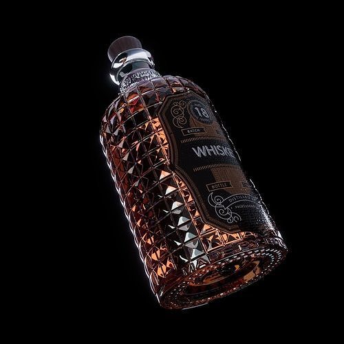 3D model GIN BOTTLES VR / AR / low-poly | CGTrader