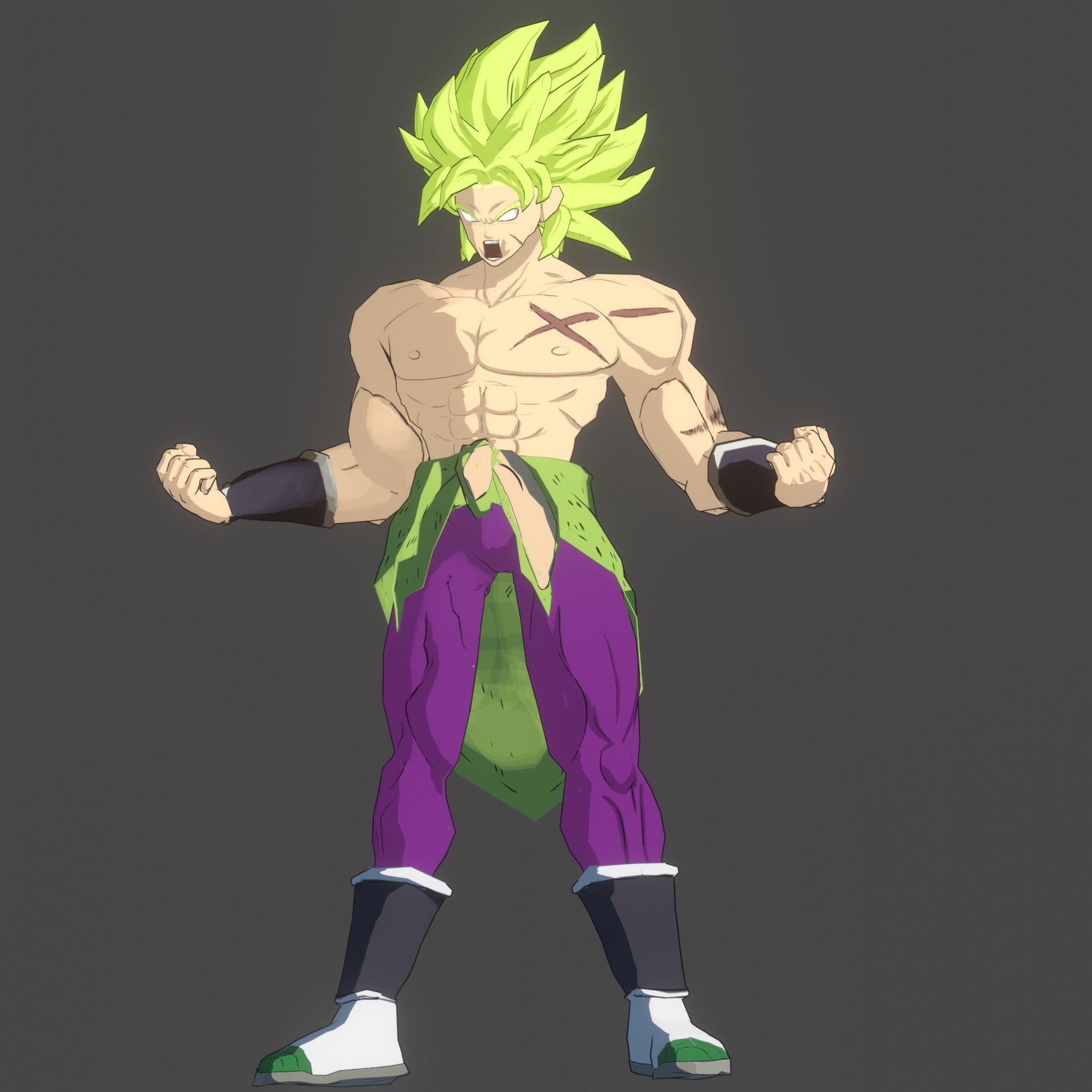 3D model Broly 3D model rigged VR / AR / low-poly | CGTrader