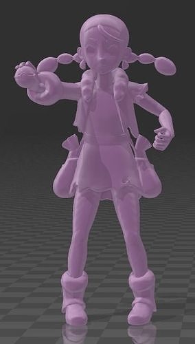 Clover pokemon trainer 3D model 3D printable | CGTrader