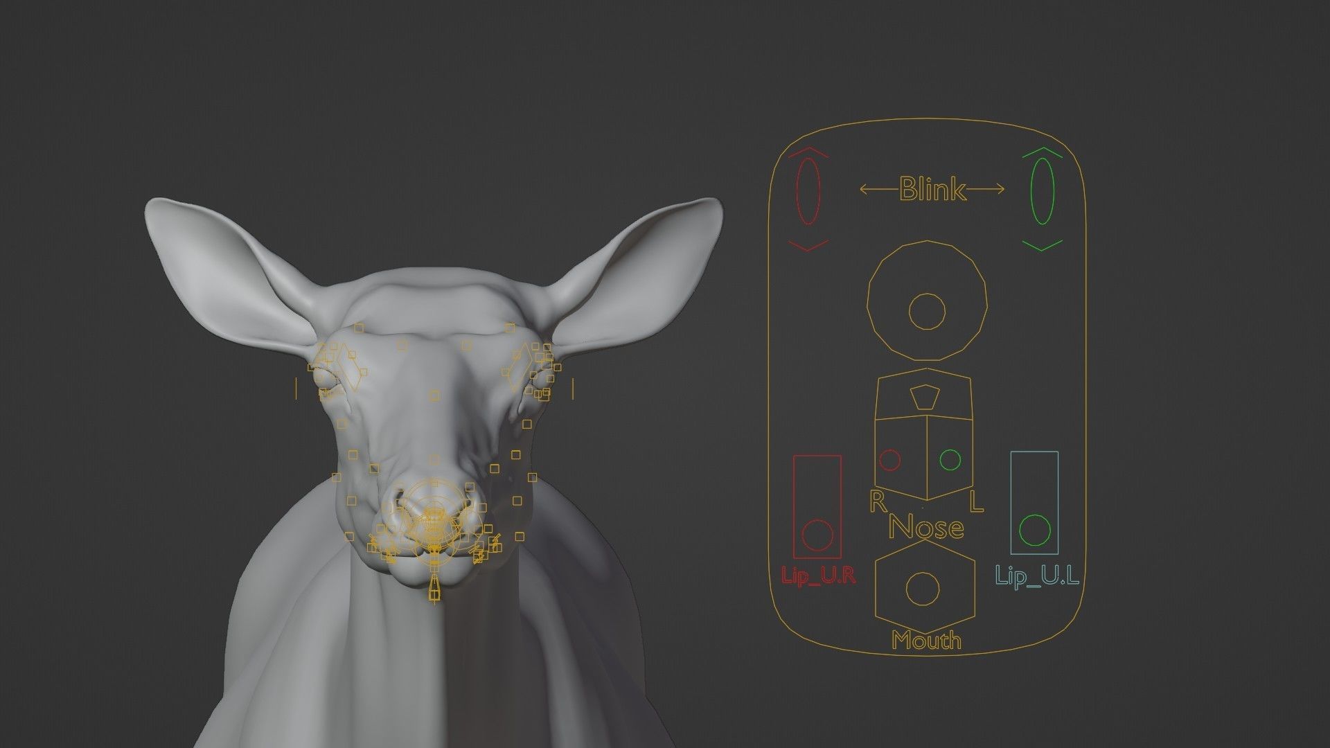 Female Canadian Deer Animation VFX Grace 3D model animated rigged ...