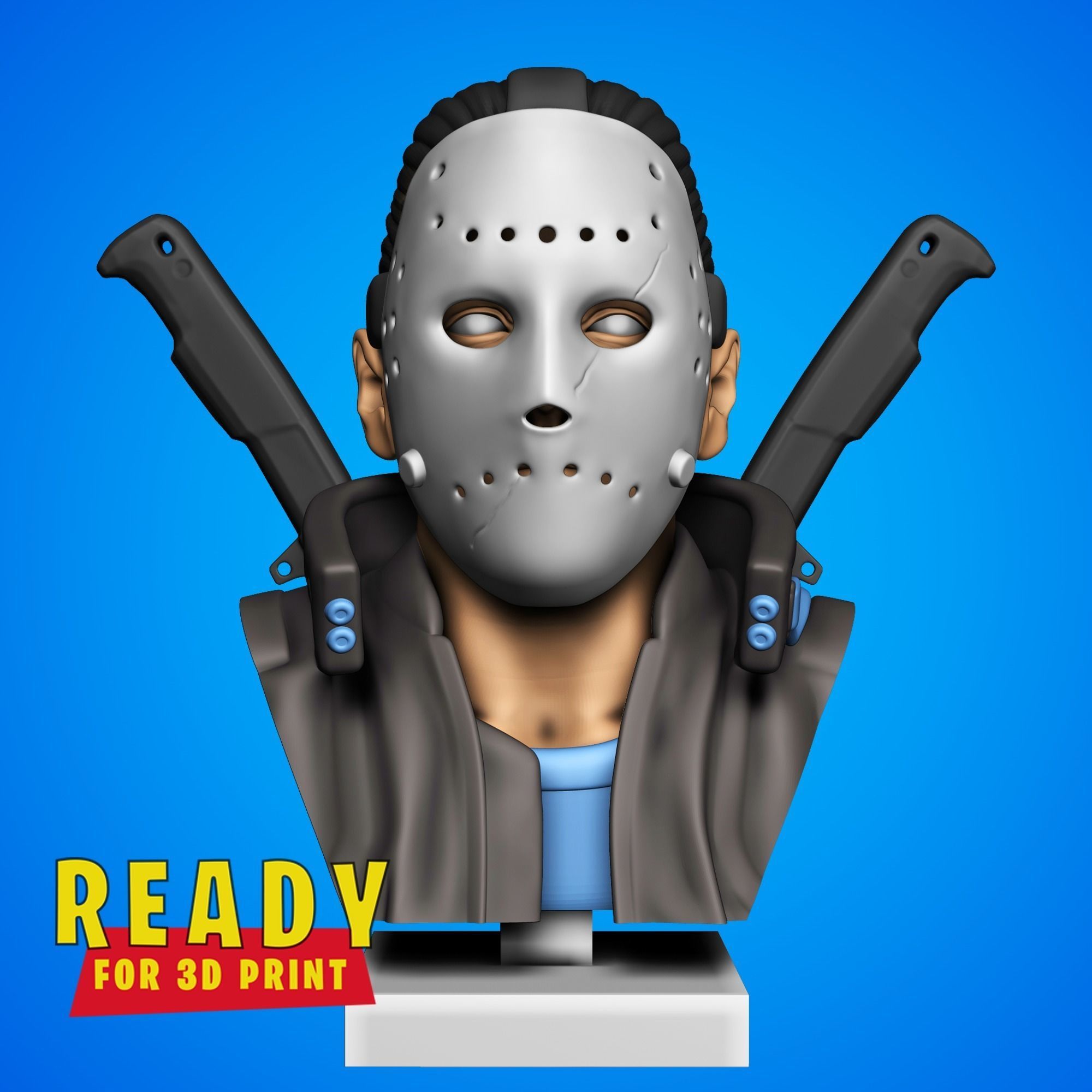 FRIDAY THE 13TH BUST 3D model 3D printable | CGTrader
