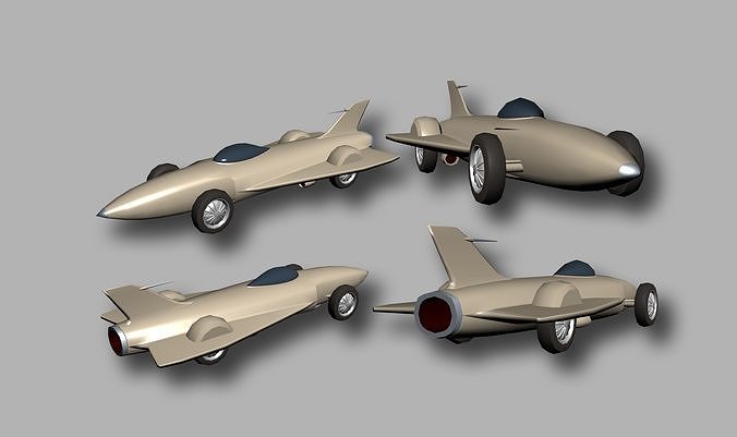 3D model General Motors Firebird Hypercasual VR / AR / low-poly | CGTrader