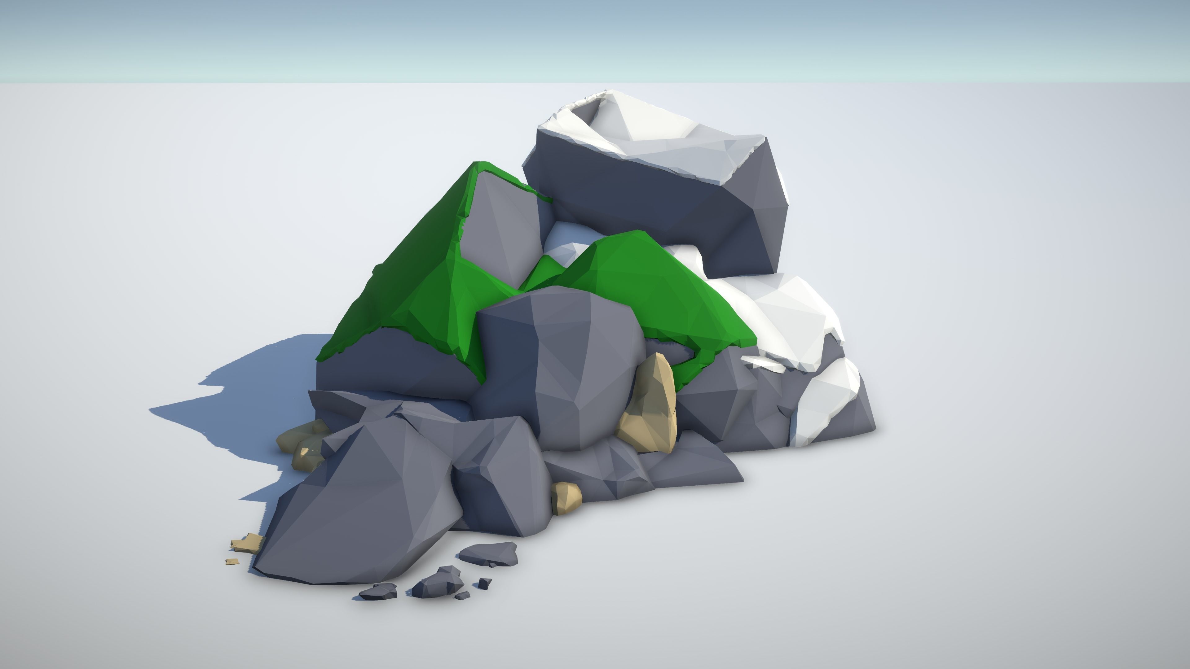 Low poly rocks free VR / AR / low-poly 3D model | CGTrader