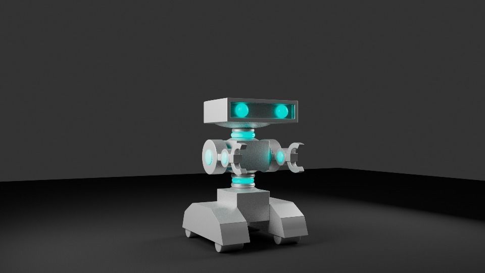 Simple Robot animated free 3D model animated | CGTrader