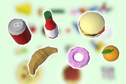 3D model Low poly foods VR / AR / low-poly | CGTrader