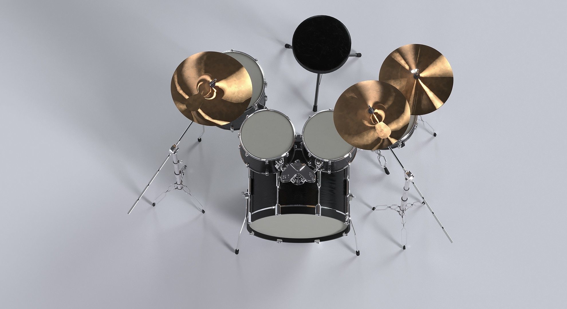 Drum kit 3D model 3D model | CGTrader
