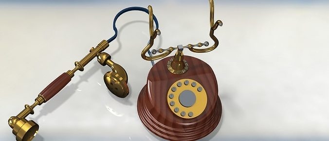 Classic phone 1 3D model | CGTrader