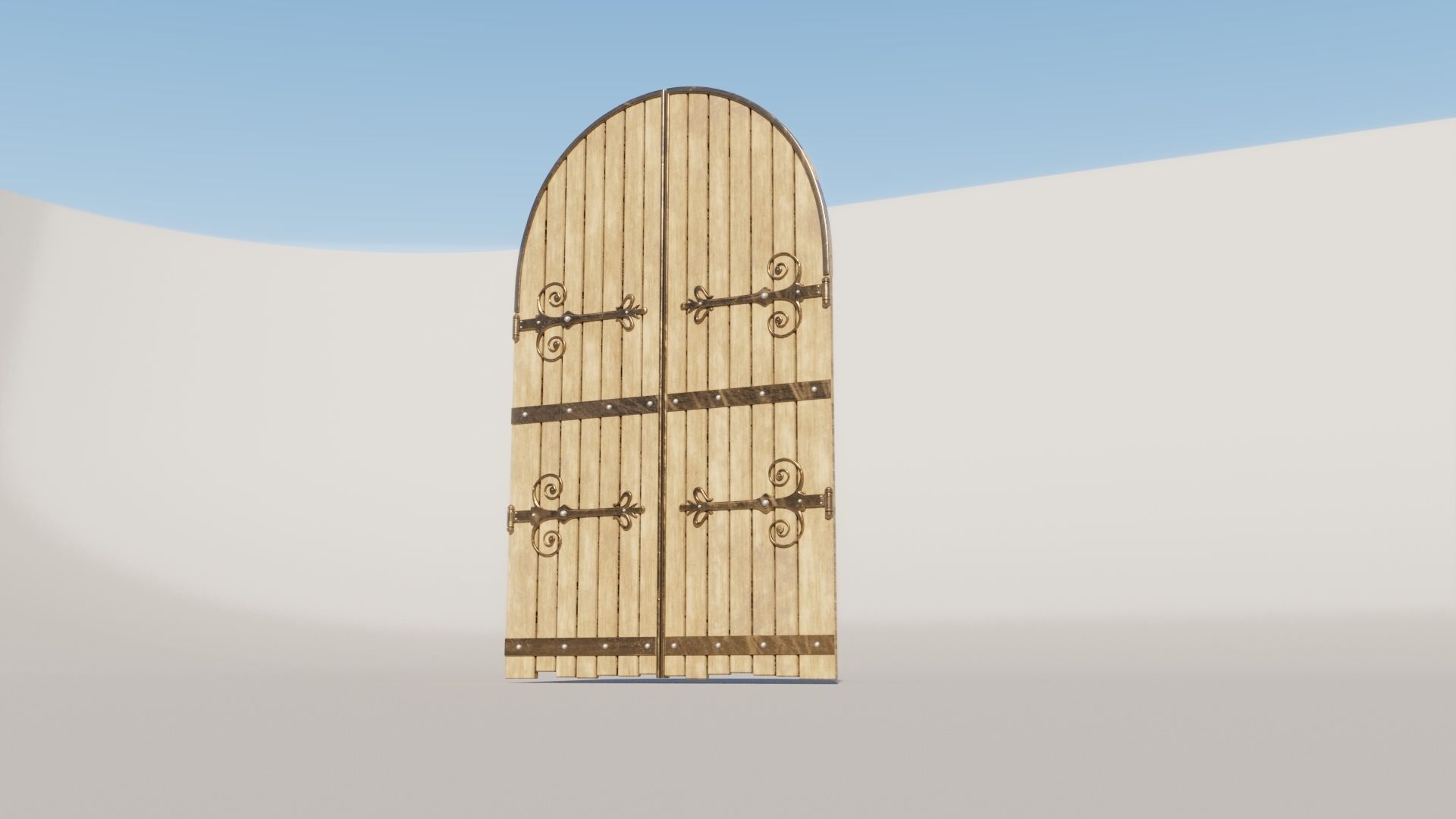 Medieval Fantasy Door 3D model | CGTrader