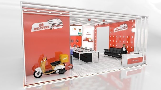 Exhibition Expo Stand 3D model | CGTrader
