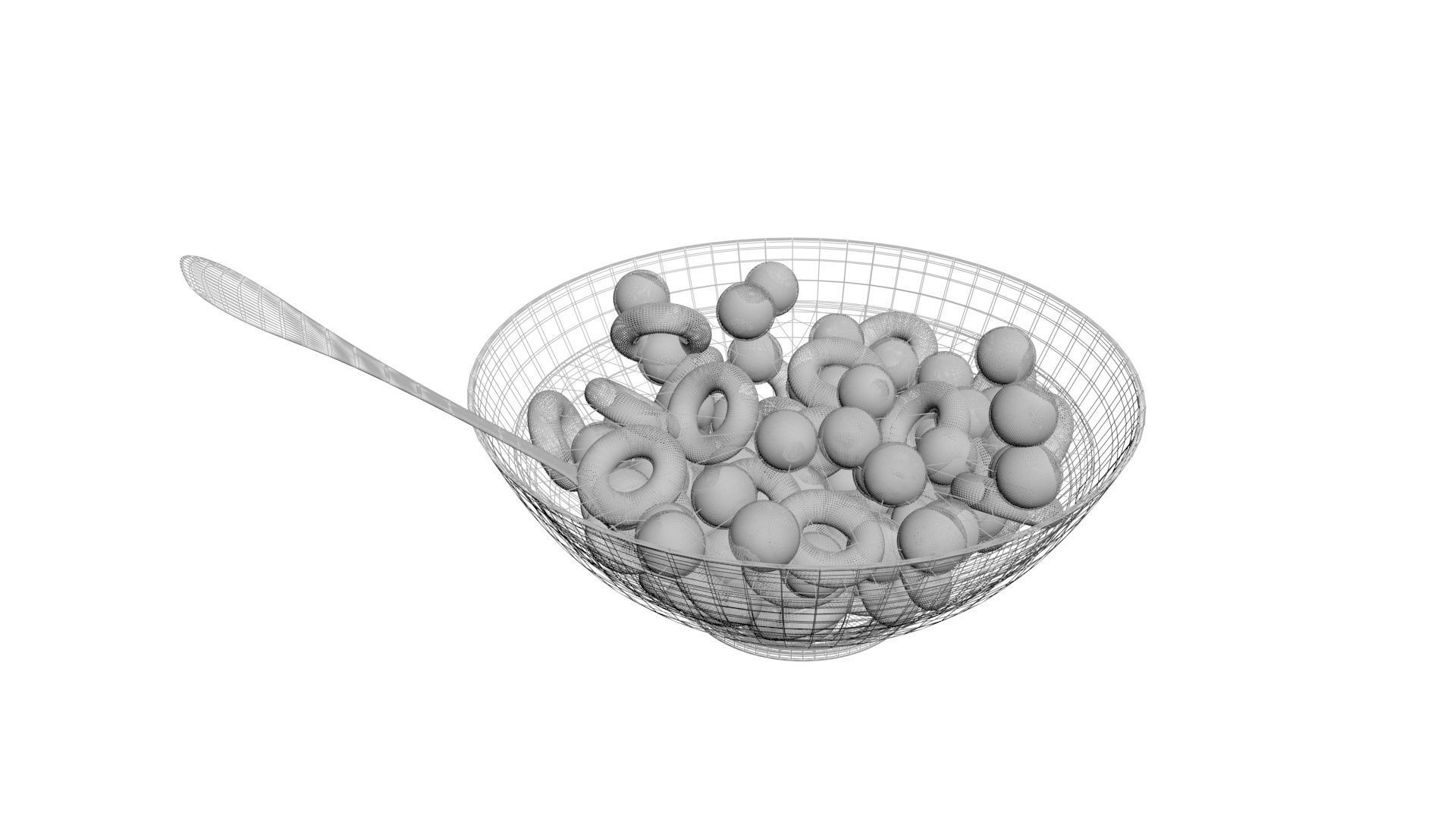 Bowl of Cereals Collection 3D model | CGTrader