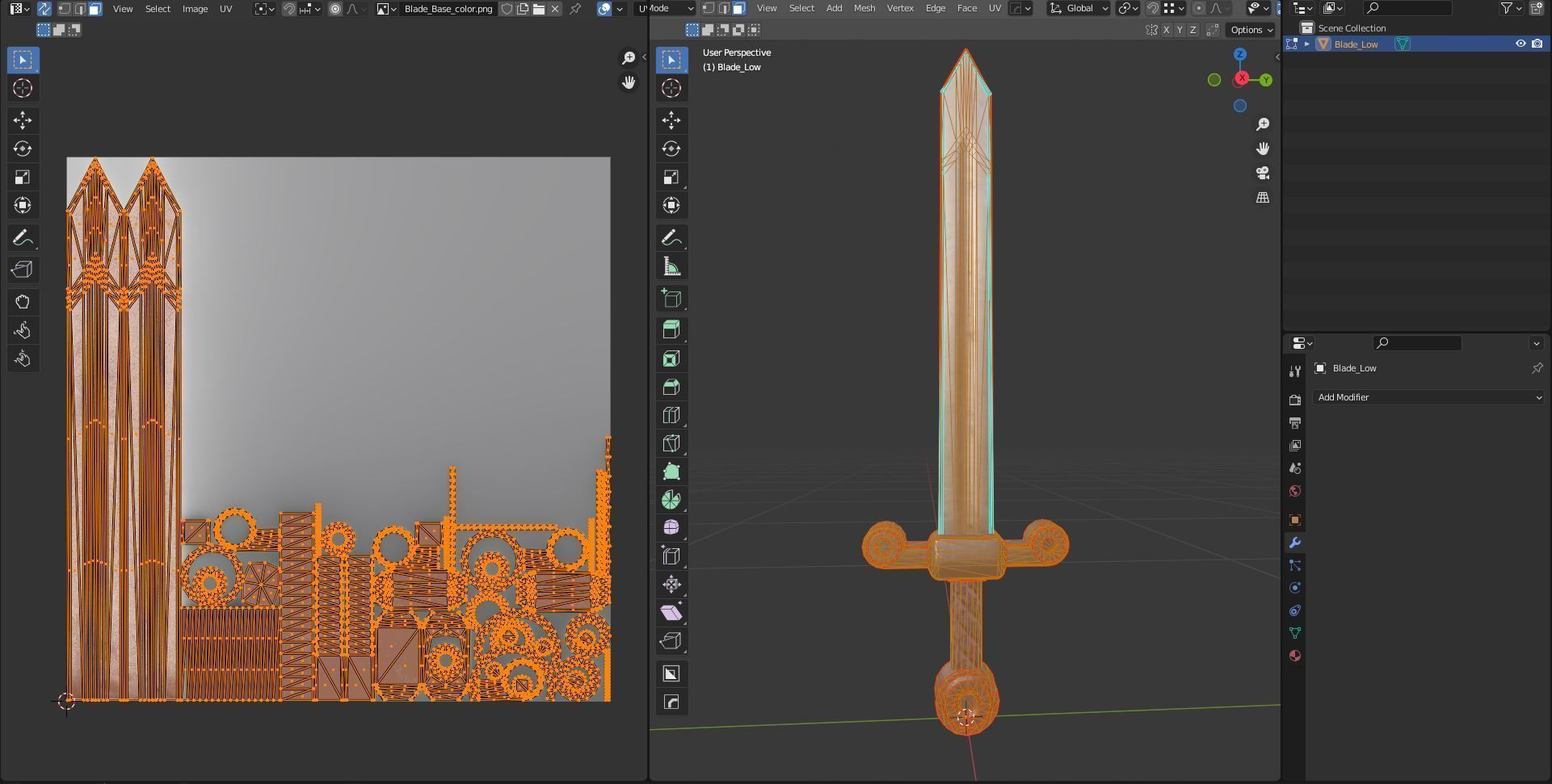 3D model Diablo Inspired Blade - One handed Sword VR / AR / low-poly ...