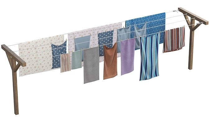 3D model Clothes Line VR / AR / low-poly | CGTrader