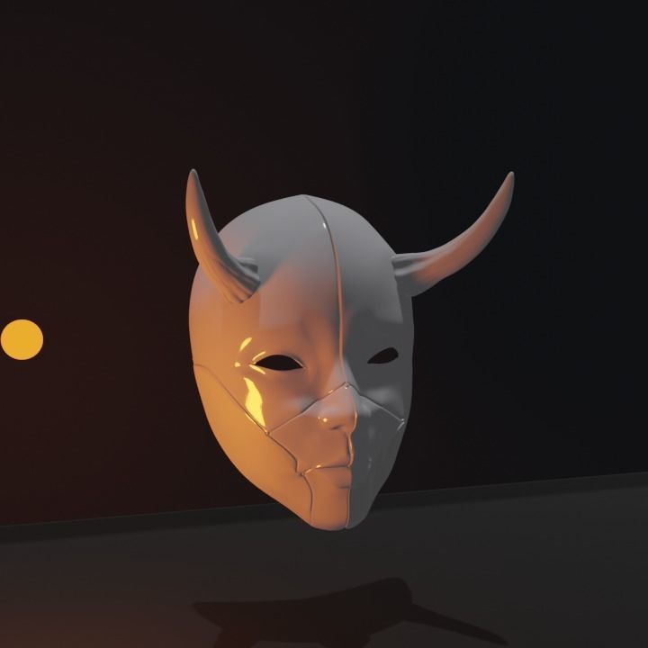 ONI MASK HANNYA GEISHA ANDROIDE 3D model 3D printable | CGTrader