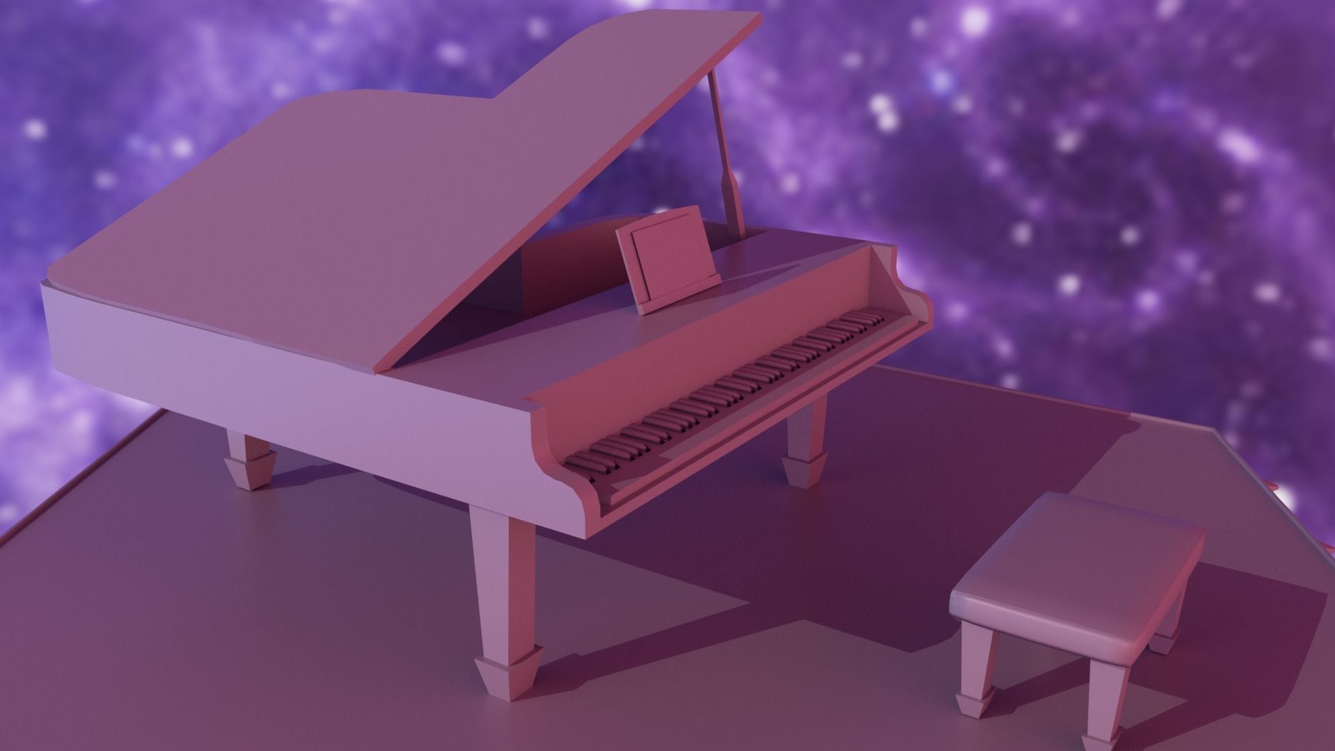 3D model Piano VR / AR / low-poly | CGTrader