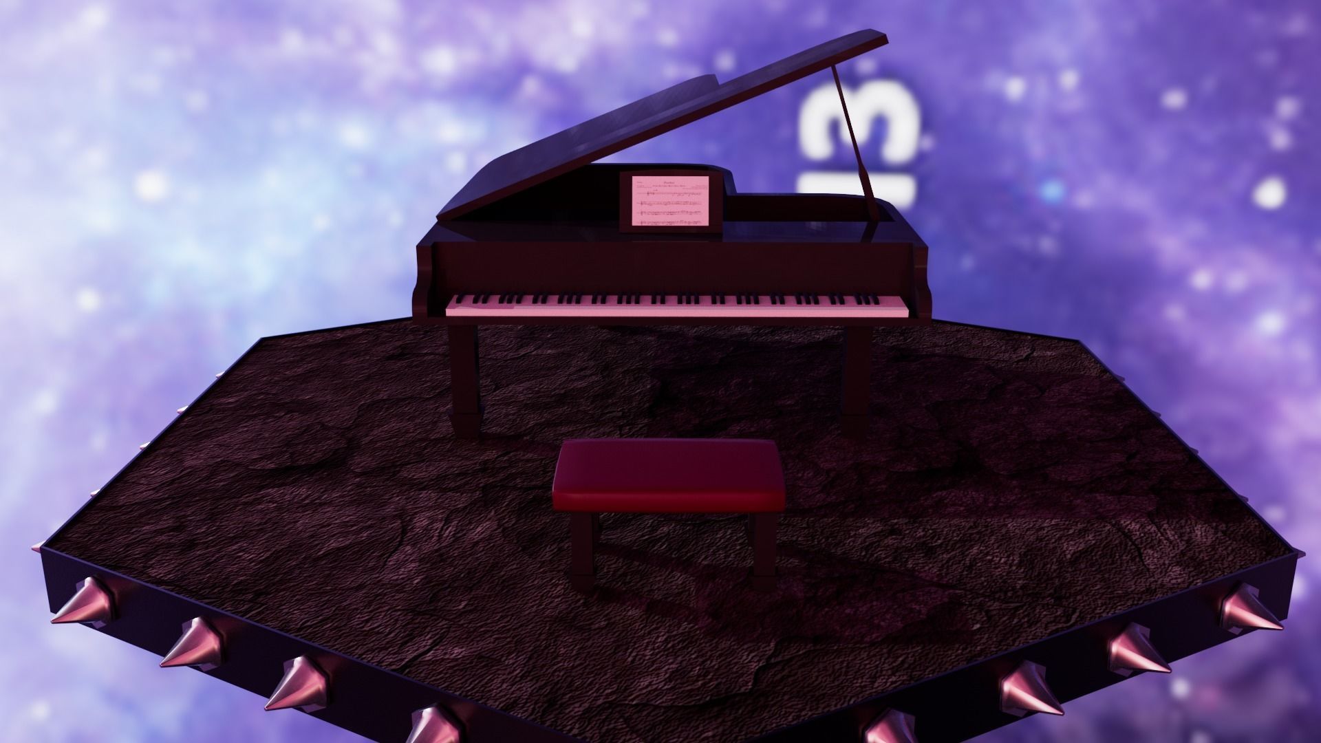 3D model Piano VR / AR / low-poly | CGTrader