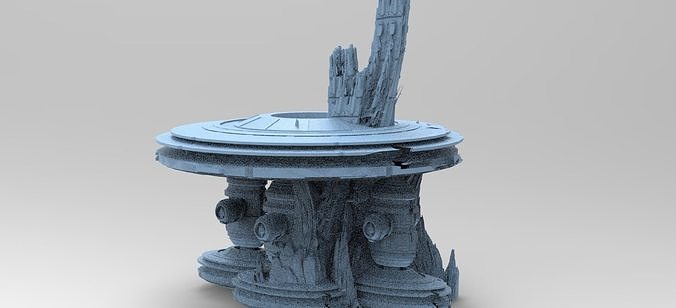 Mars Base Droid Relay Dome Rocks 3D model | CGTrader