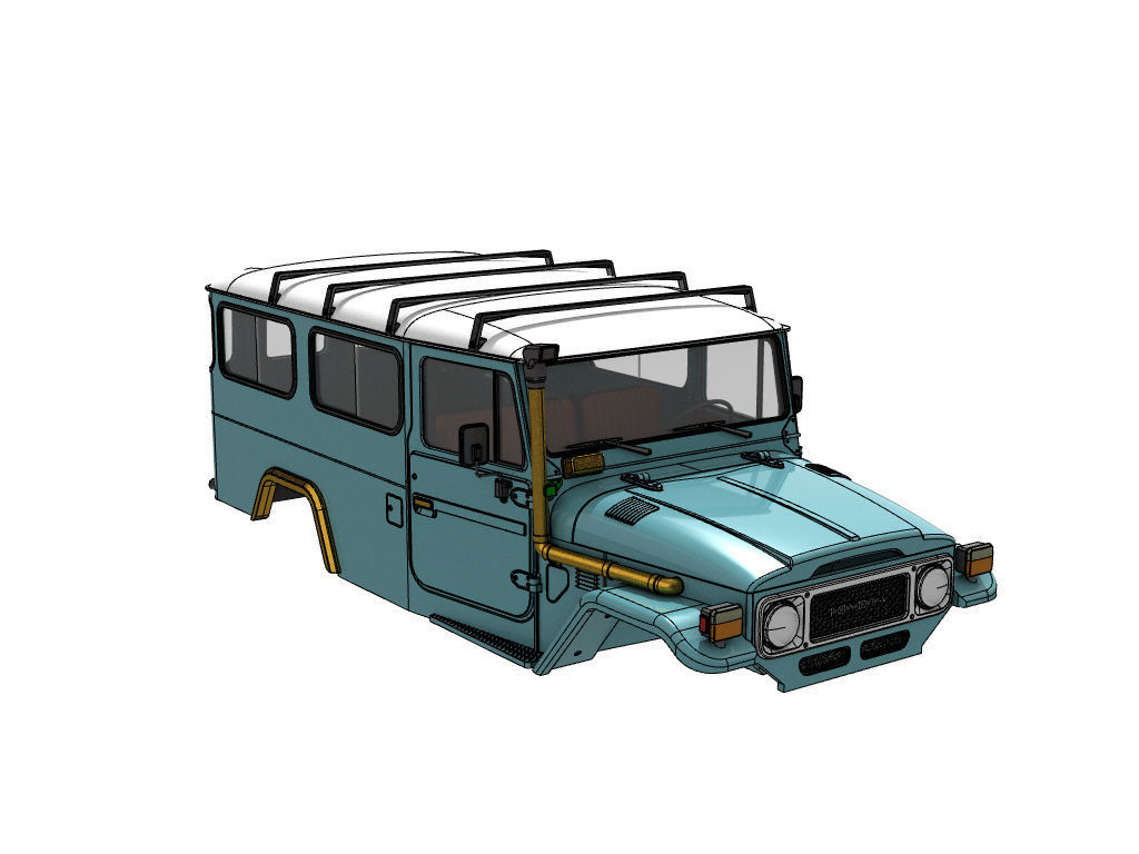 TOYOTA LAND CRUISER FJ45 TROOPY 3D PRINT RC BODY STL FILE 3D model 3D ...