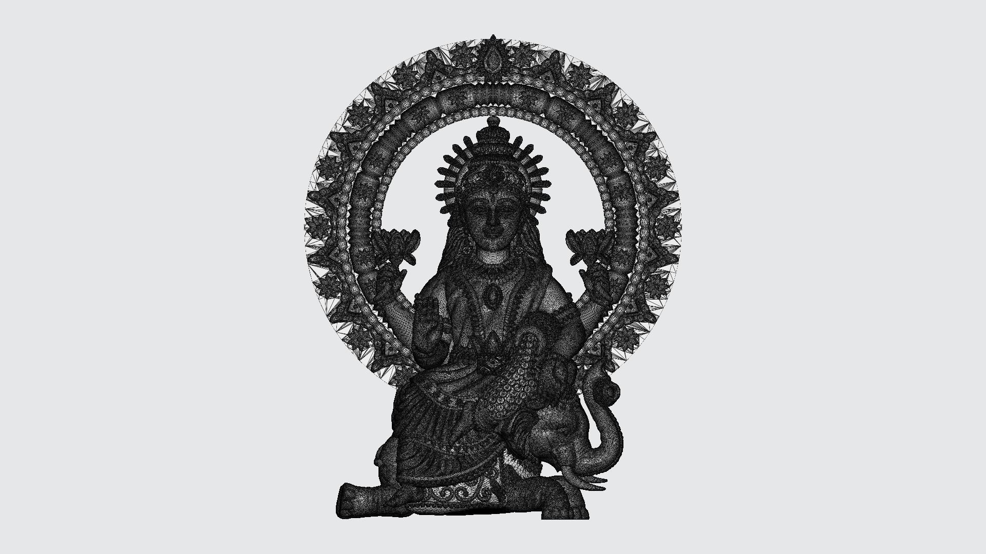 Gaja Lakshmi 3D-print Model-2 3D model 3D printable | CGTrader
