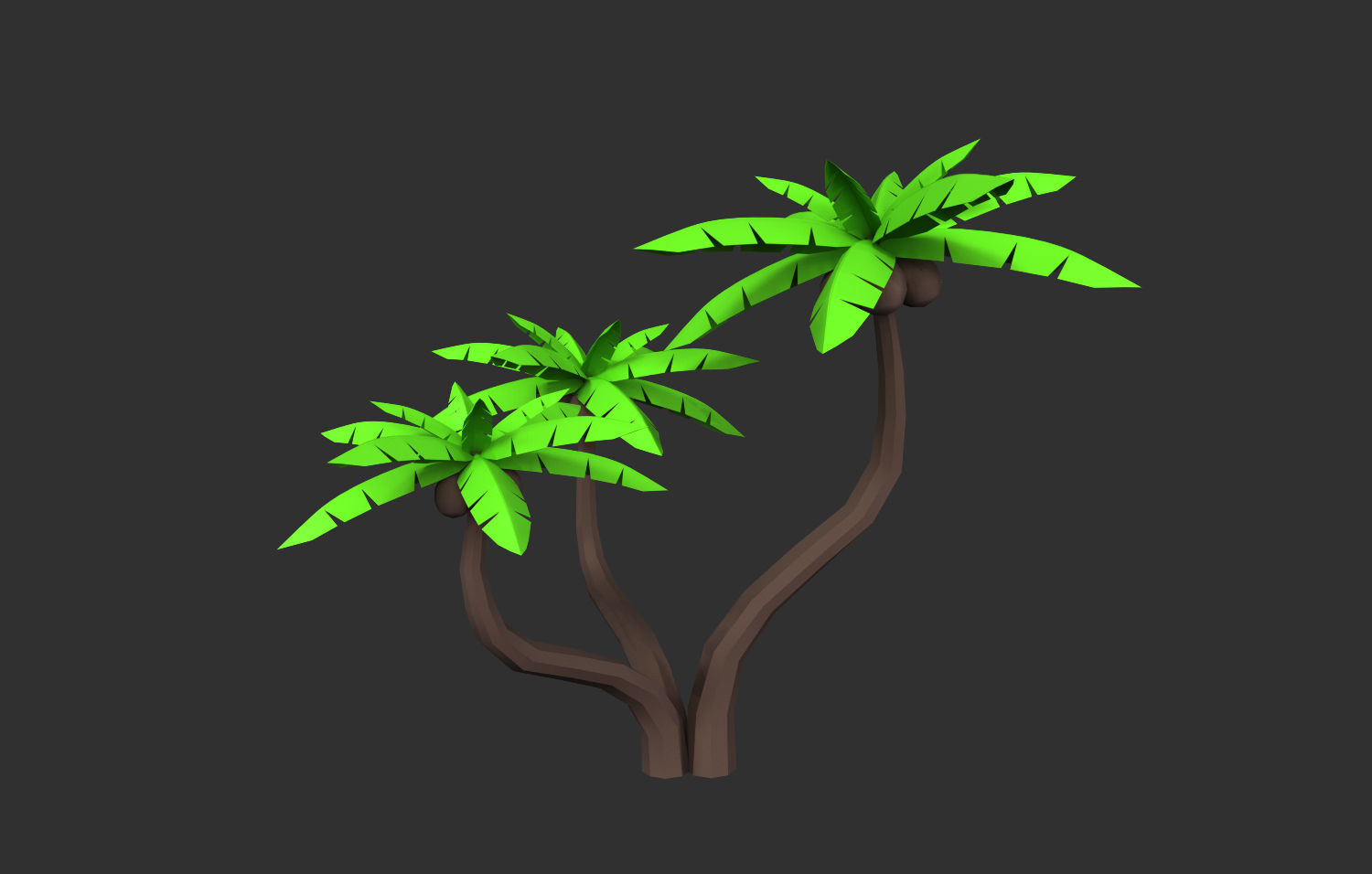 3D model Coconut Tree VR / AR / low-poly | CGTrader
