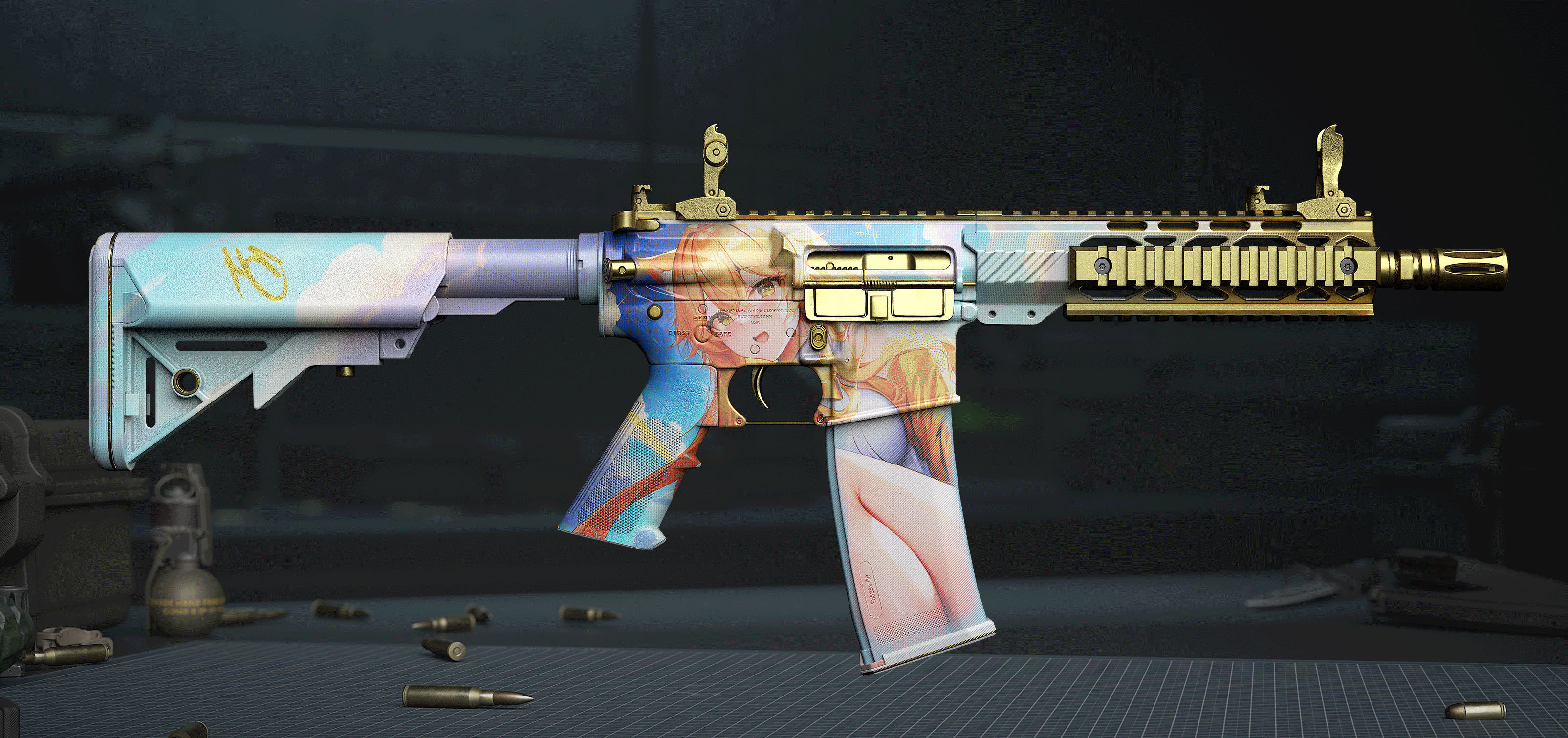 AR15 Anime- assault rifle 3D model | CGTrader
