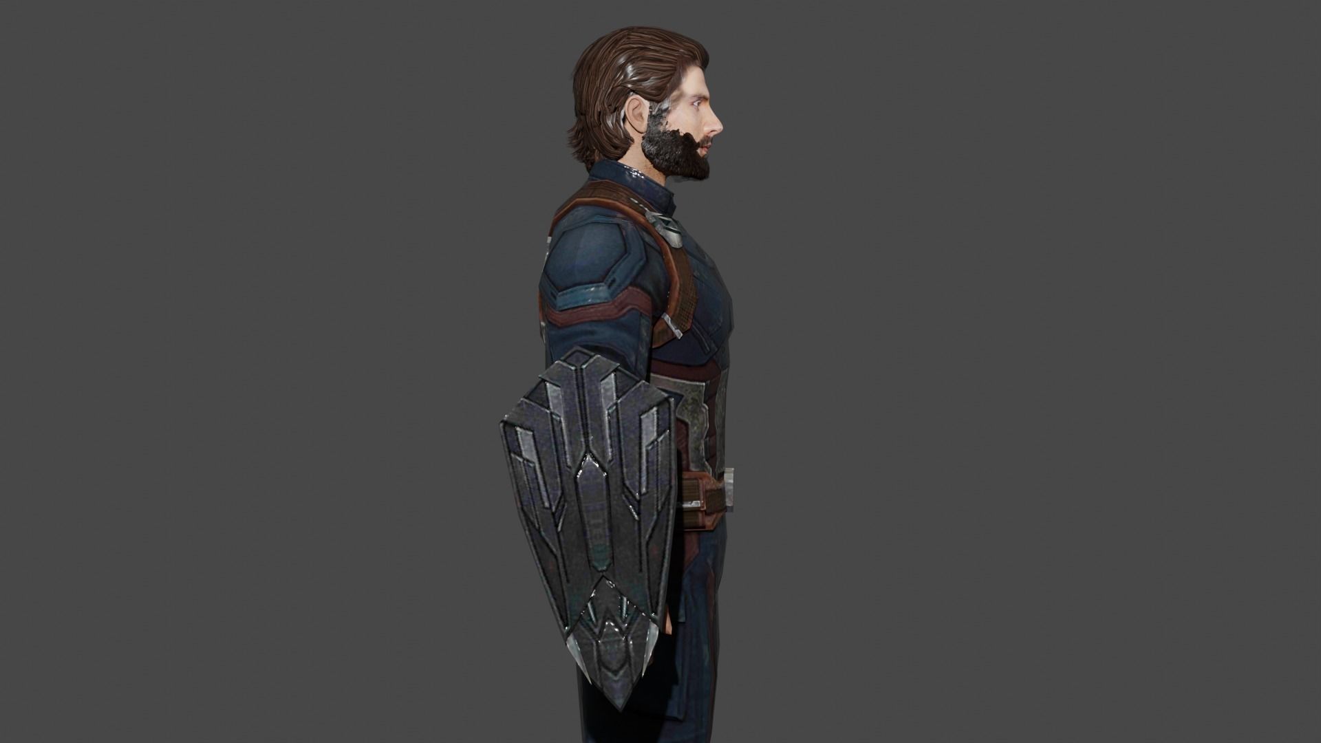 3D model Captain America VR / AR / low-poly | CGTrader