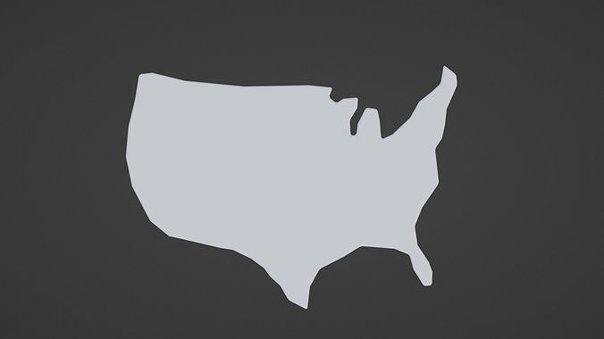 3D model United States of America USA Map VR / AR / low-poly | CGTrader