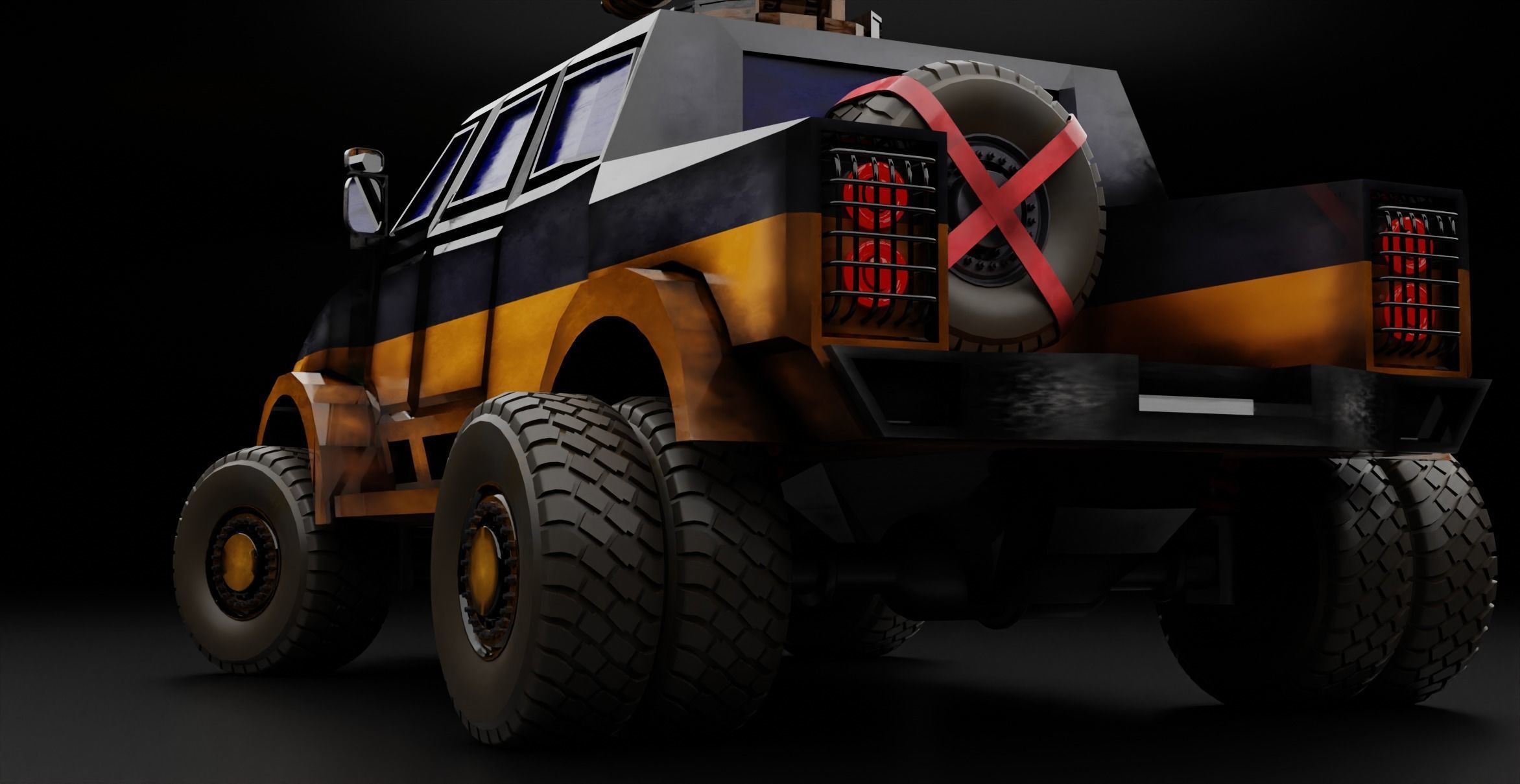 3D model BELLIK 99 Military vehicle With Minigun Turrent VR / AR / low ...