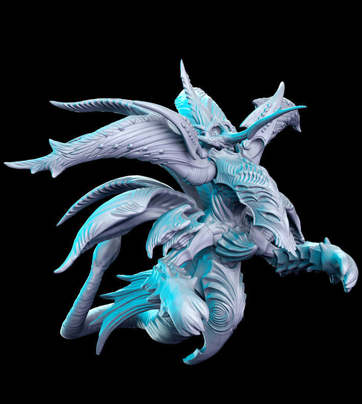 Sapphire Weapon Final Fantasy 32mm Pre-supported 3D model 3D printable ...