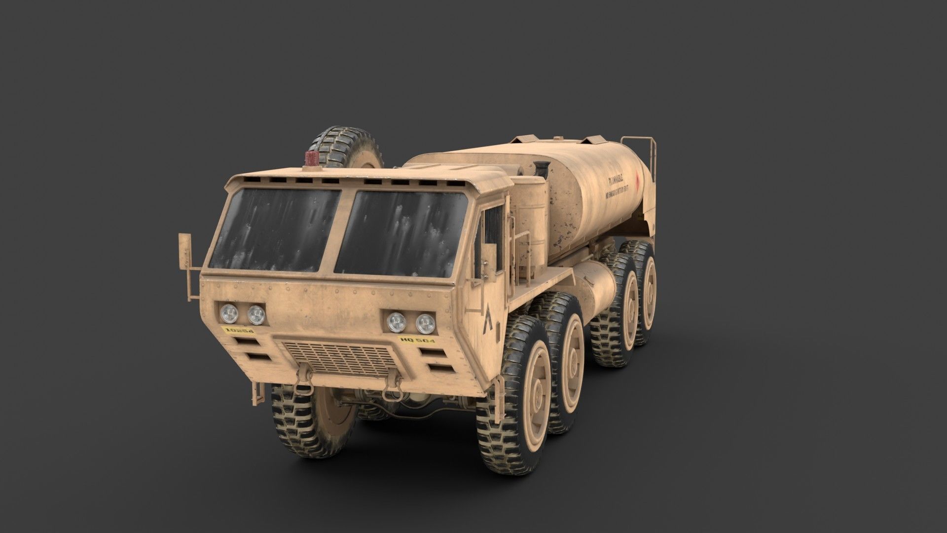 Oshkosh HEMTT A2 M977 Diesel truck 3D model | CGTrader