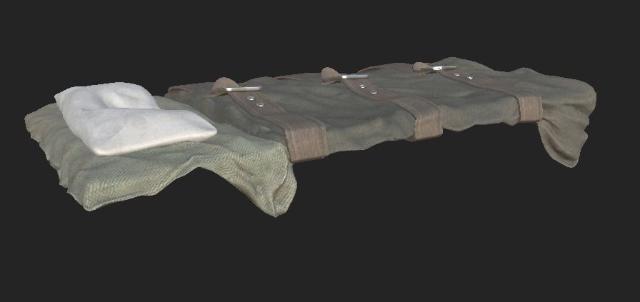 3D model Cell Bed Nextgen VR / AR / low-poly | CGTrader