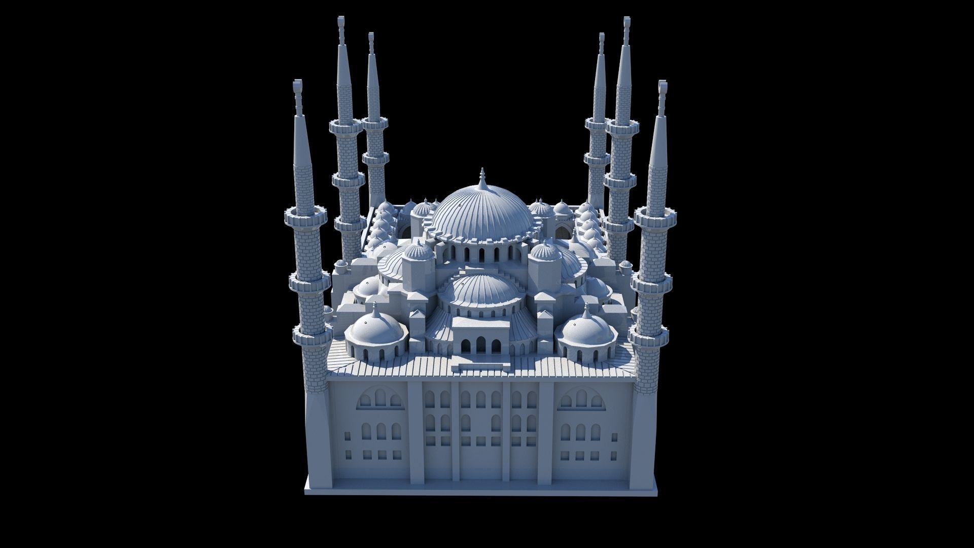 Sultan Ahmet Mosque 3D model 3D model 3D printable | CGTrader
