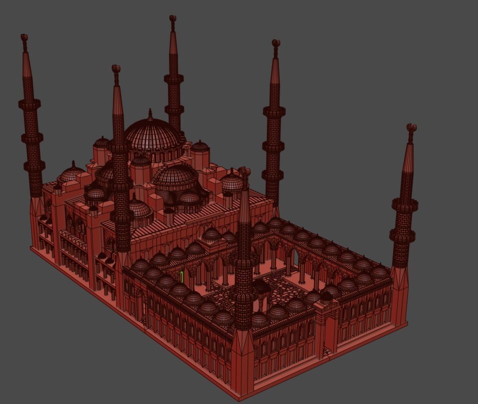 Sultan Ahmet Mosque 3D model 3D model 3D printable | CGTrader