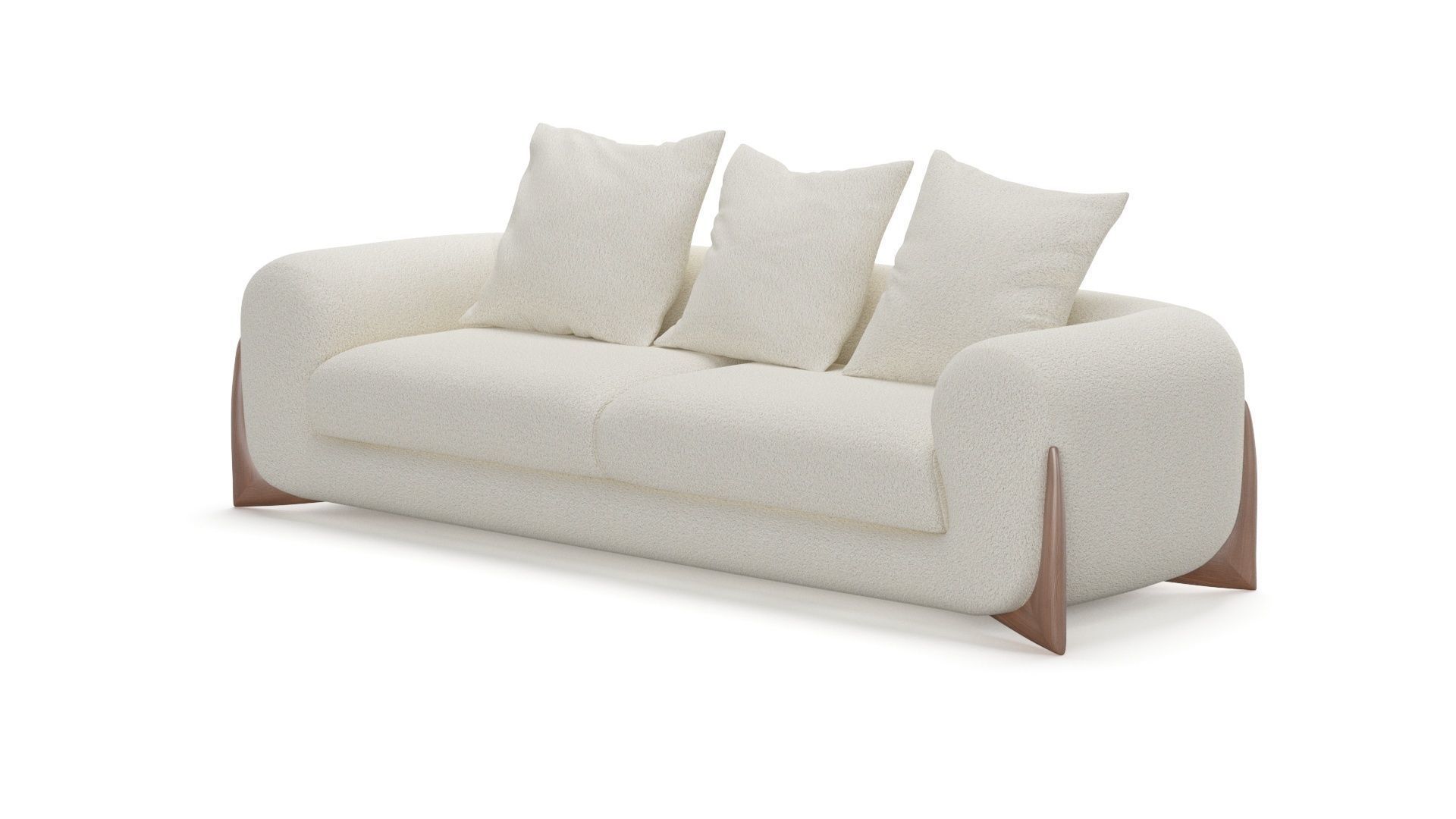 Porada SOFTBAY 3 seater fabric sofa 3D model | CGTrader