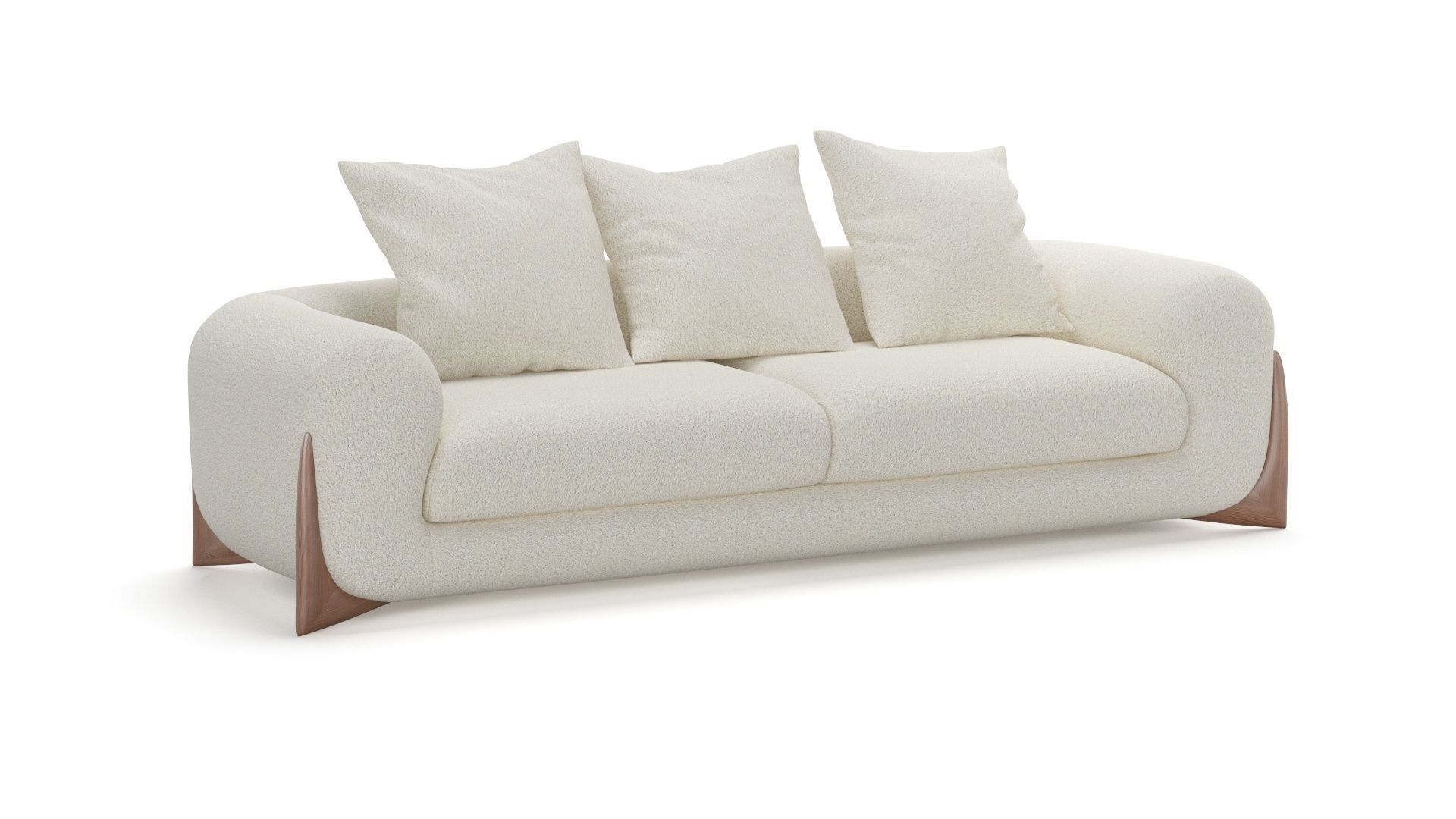 Porada SOFTBAY 3 seater fabric sofa 3D model | CGTrader