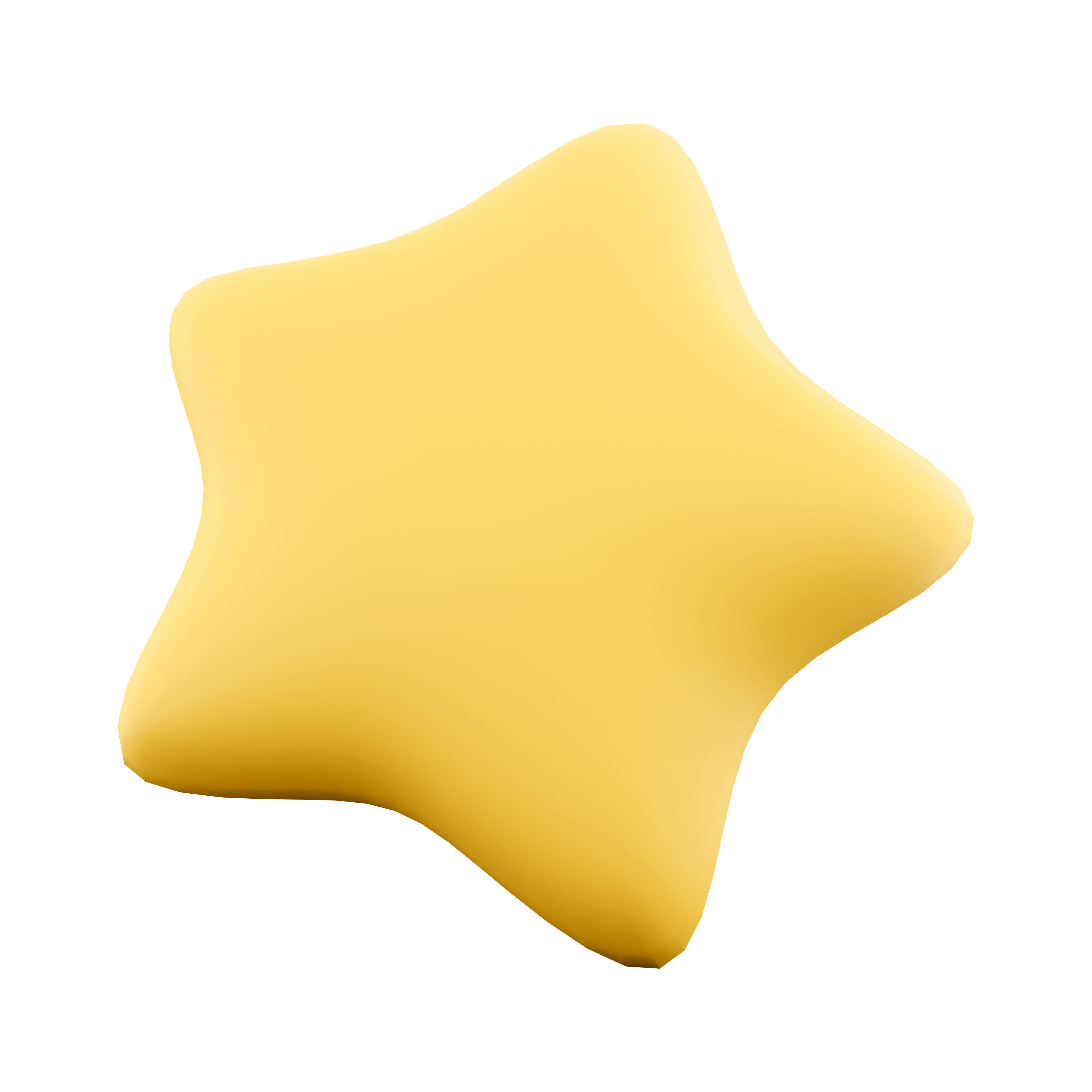 3d star cartoon icon 3D model | CGTrader