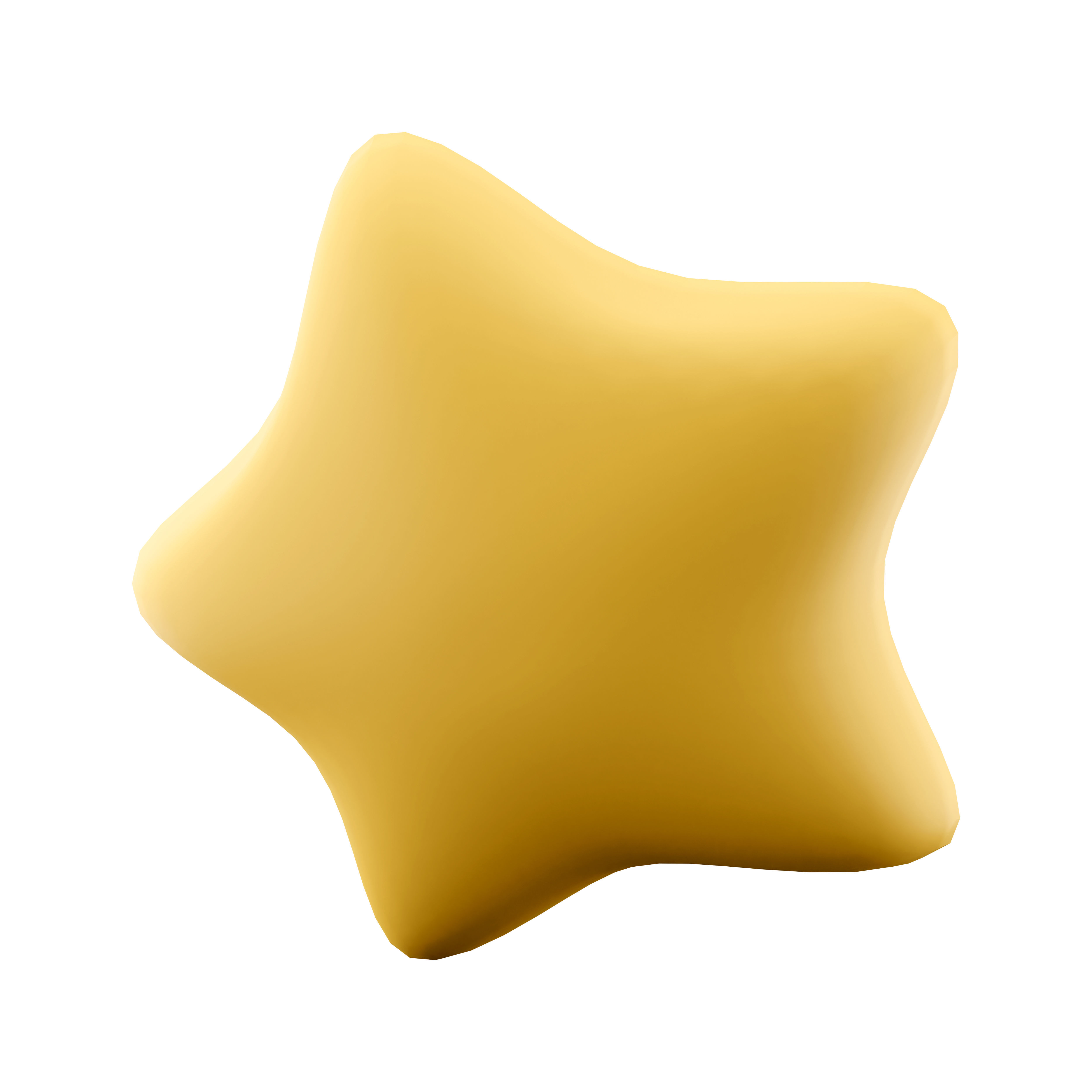 3d star cartoon icon 3D model | CGTrader