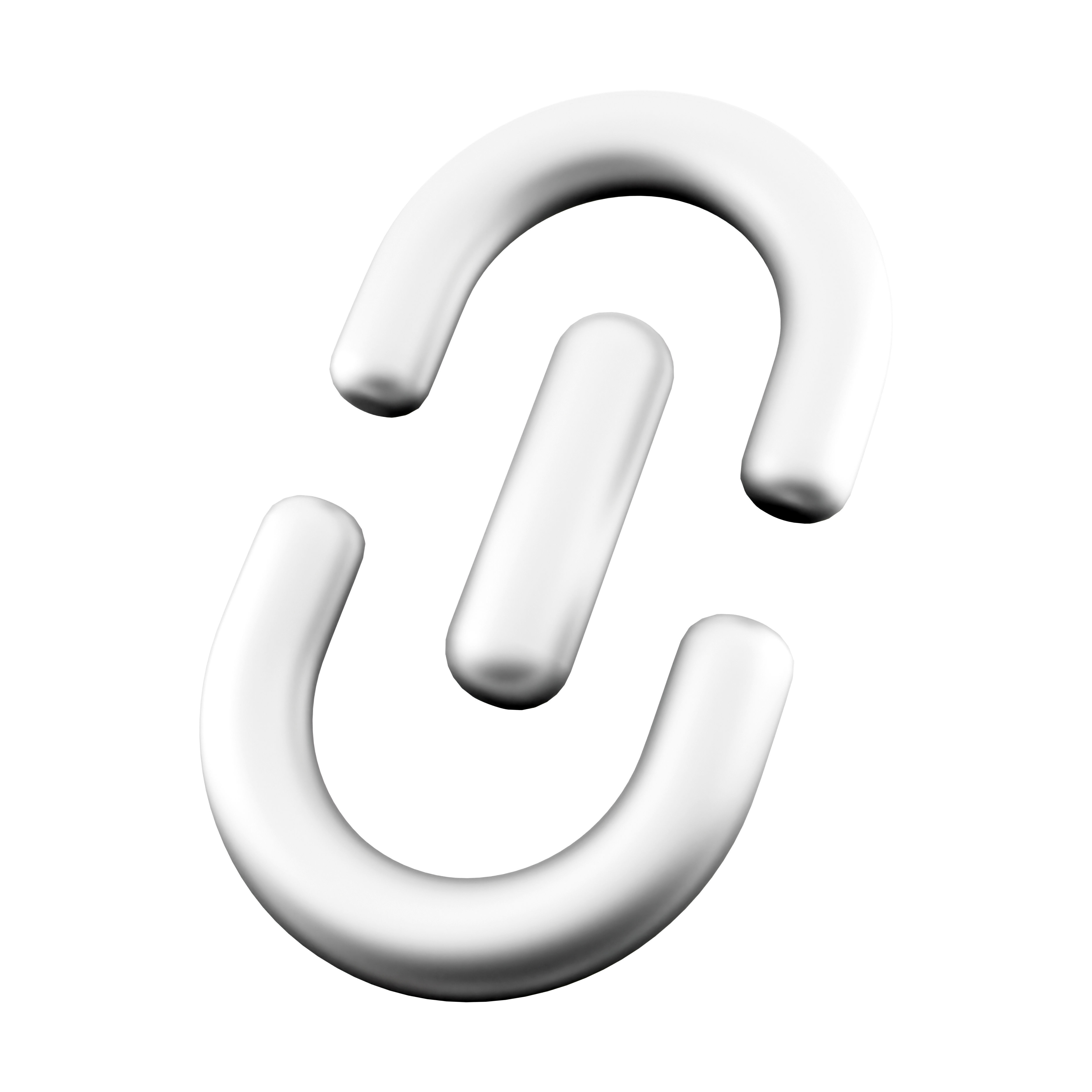 3d paper clip icon 3D model | CGTrader