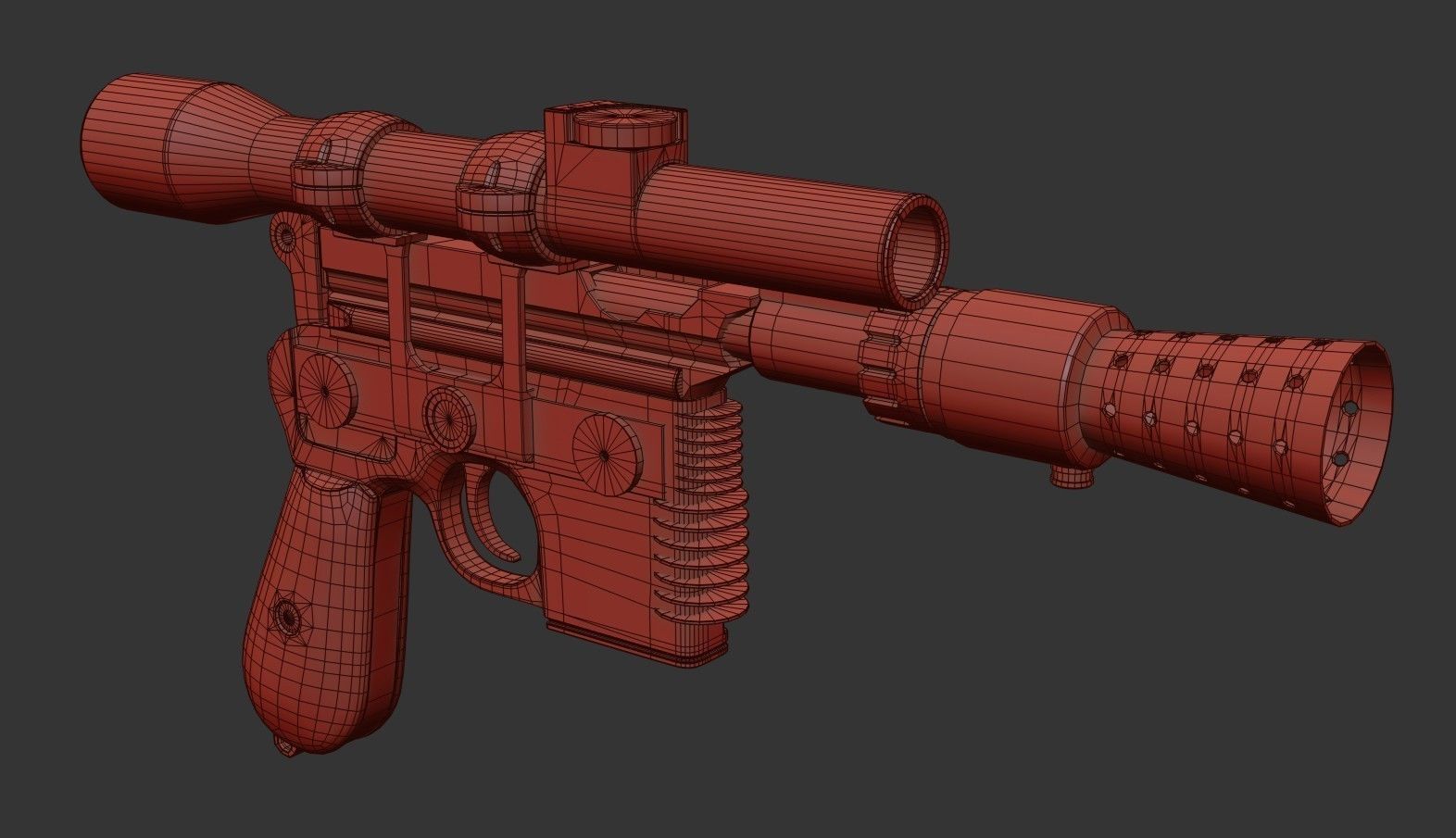 3D model Star Wars DL-44 Heavy Blaster Pistol VR / AR / low-poly | CGTrader