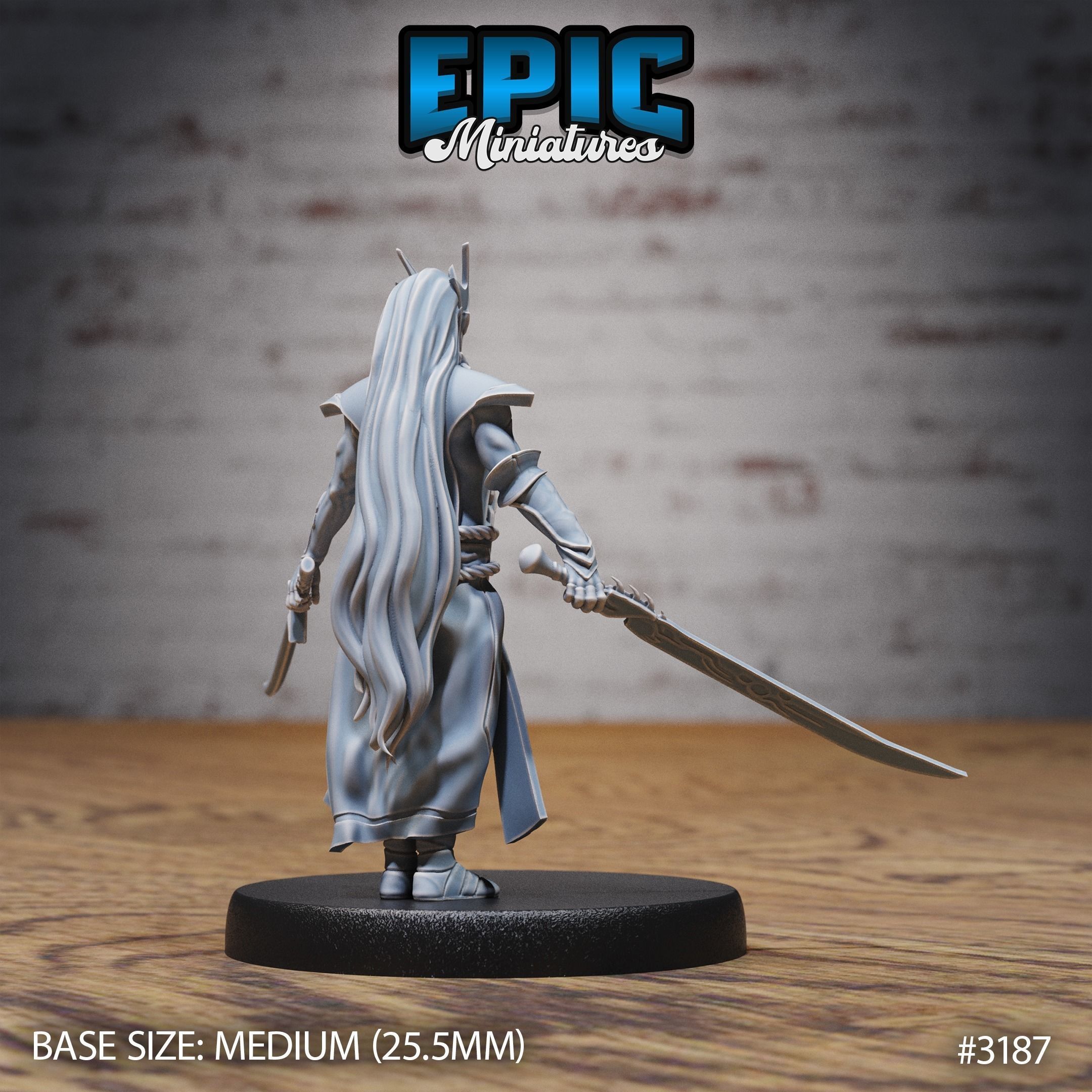 Hunters Guild Elven Red Mage - DnD Tabletop Miniature 3D Model 3D model ...