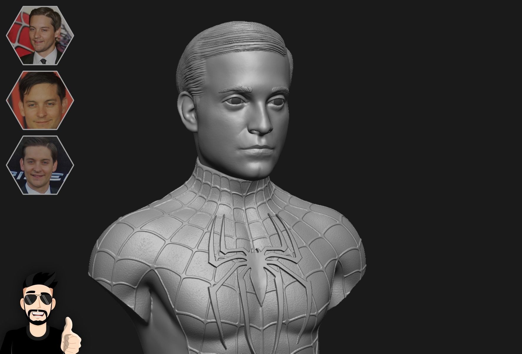 TOBEY MAGUIRE - SPIDER-MAN 3D model 3D printable | CGTrader