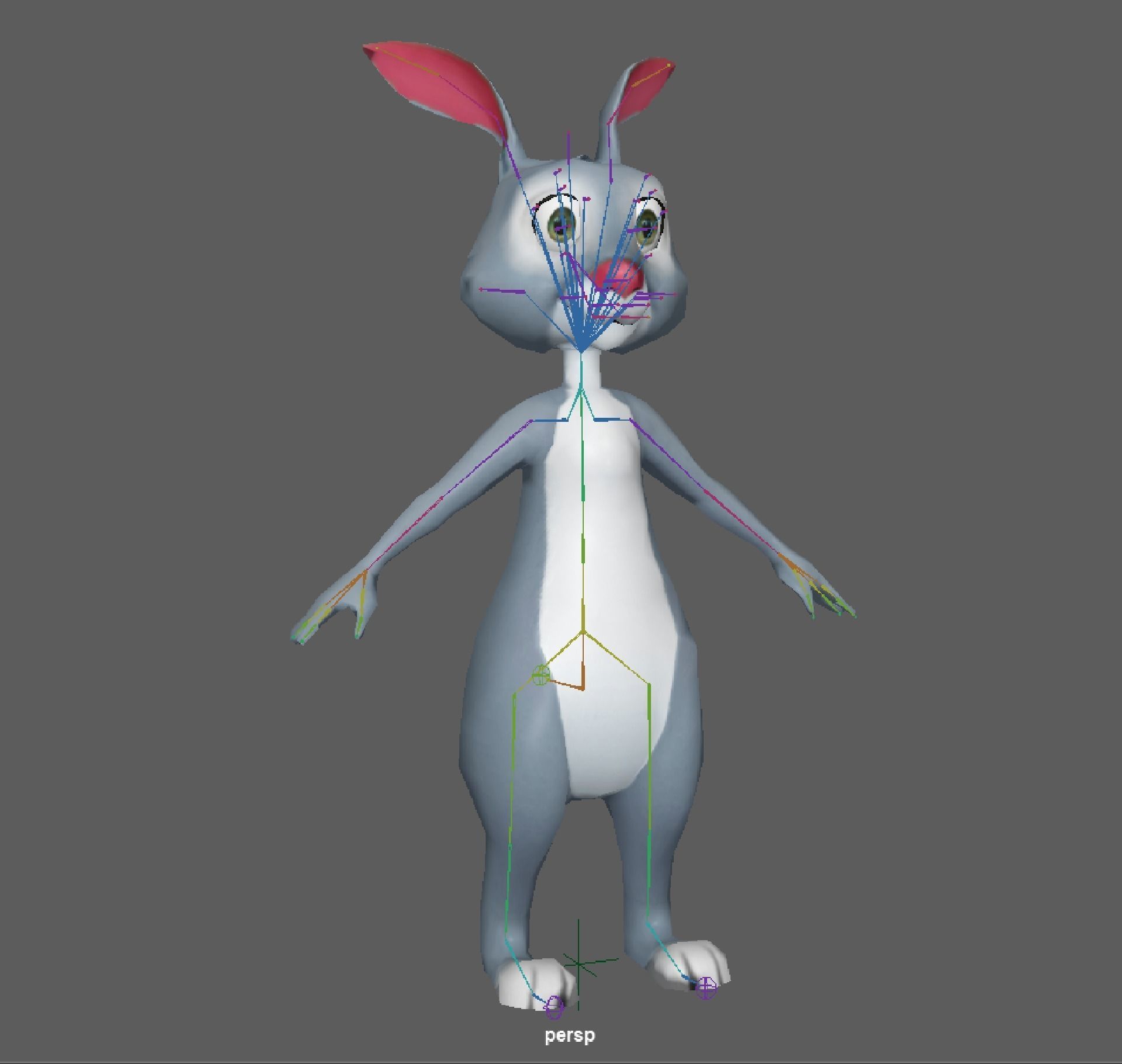 3D model Cartoon Rabbit VR / AR / low-poly | CGTrader