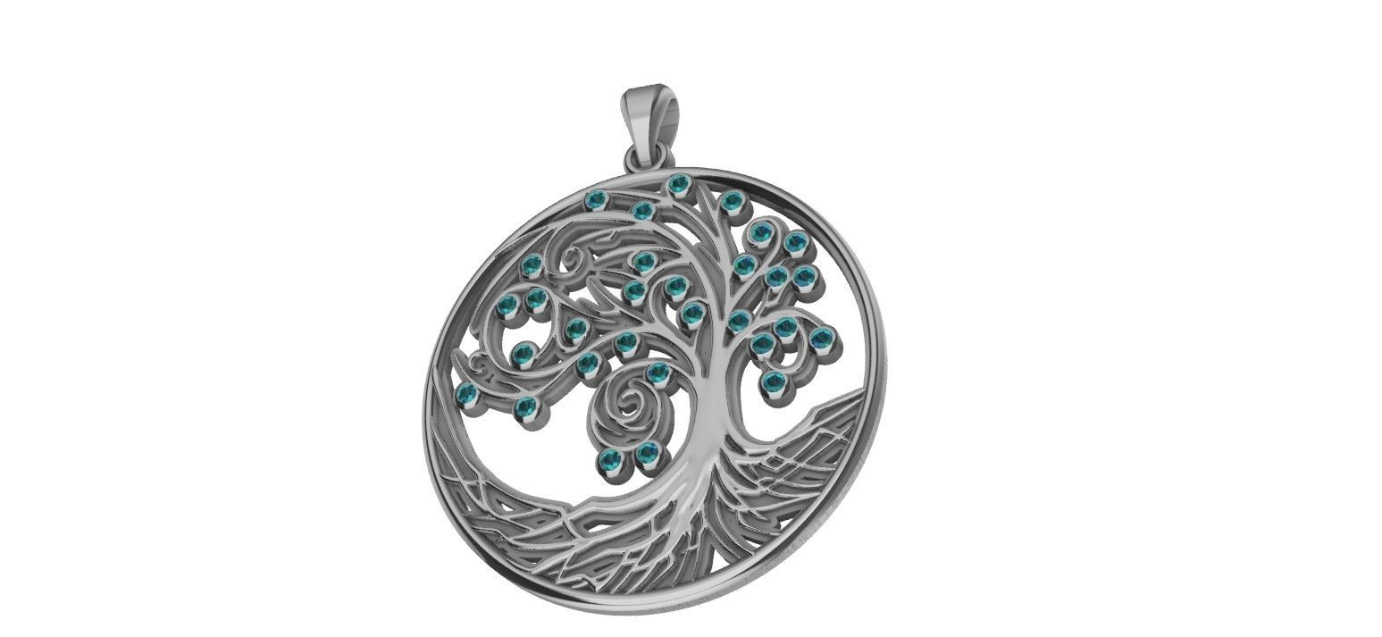 Tree of Life With stones 3D model 3D printable | CGTrader